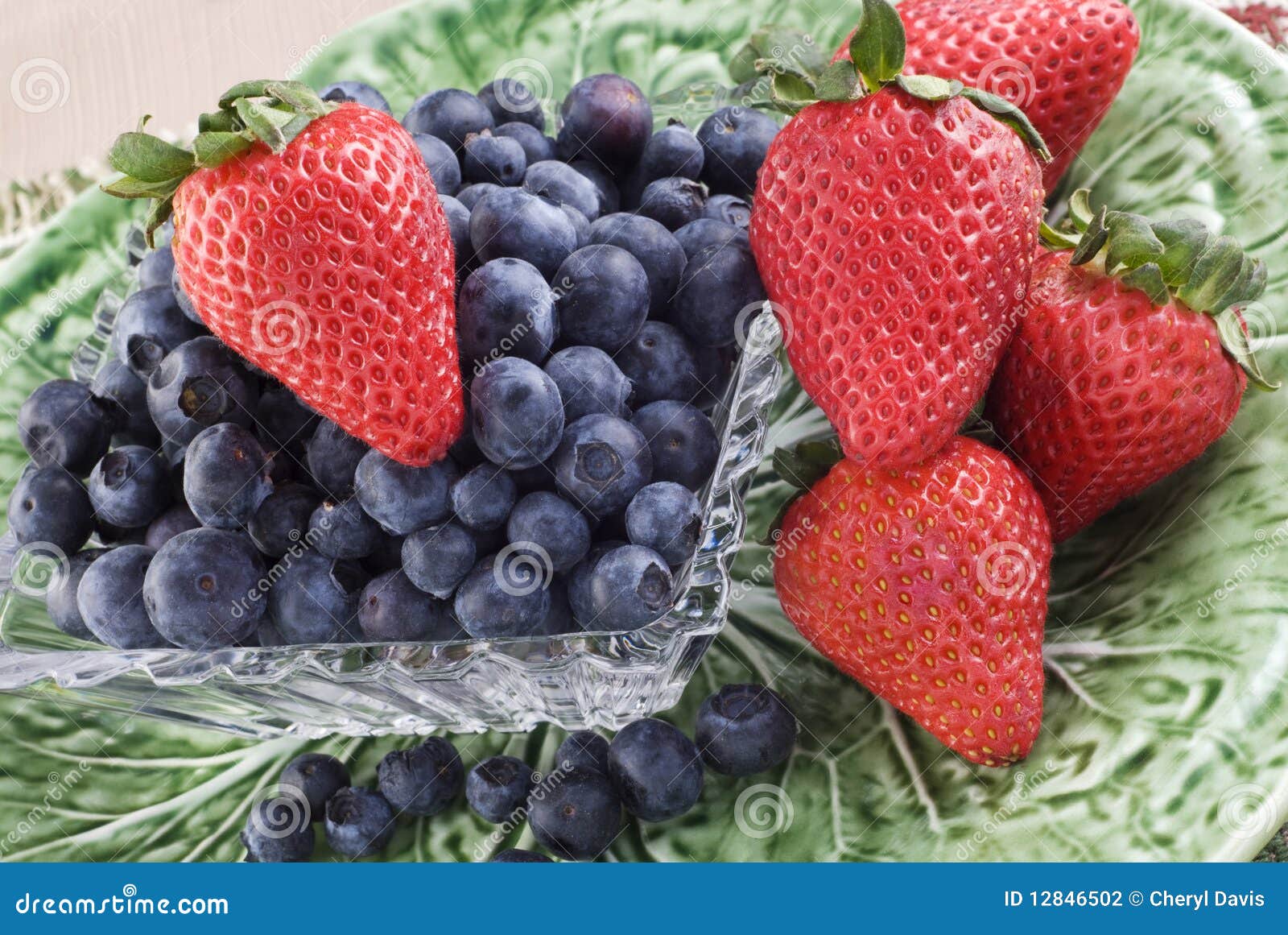 Strawberries and Blueberries Stock Photo - Image of fresh, gourmet ...