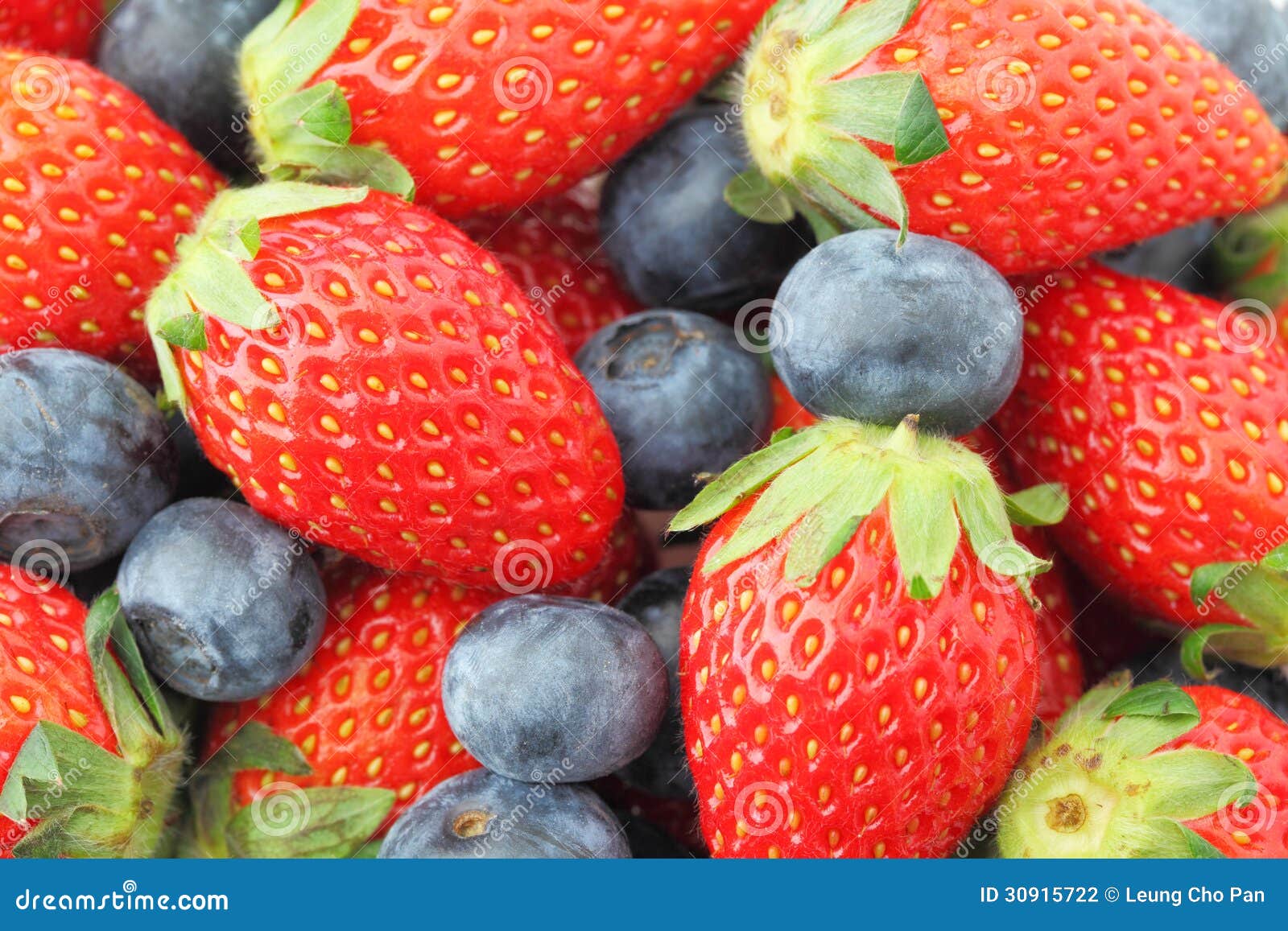 Strawberries and Blueberries Mix Stock Photo - Image of black, organic ...