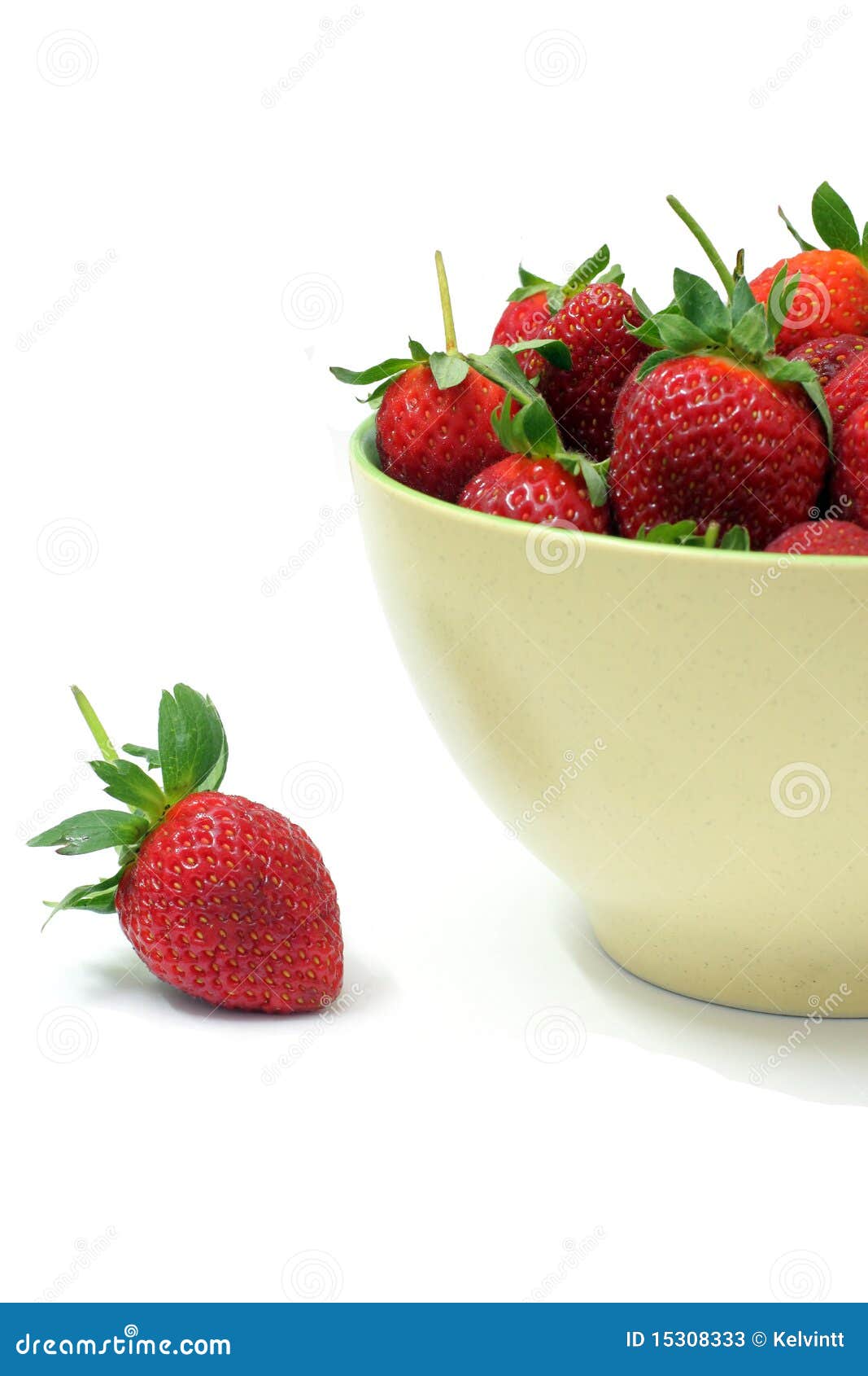 Strawberries in Bowl stock image. Image of nutrient, diet - 15308333