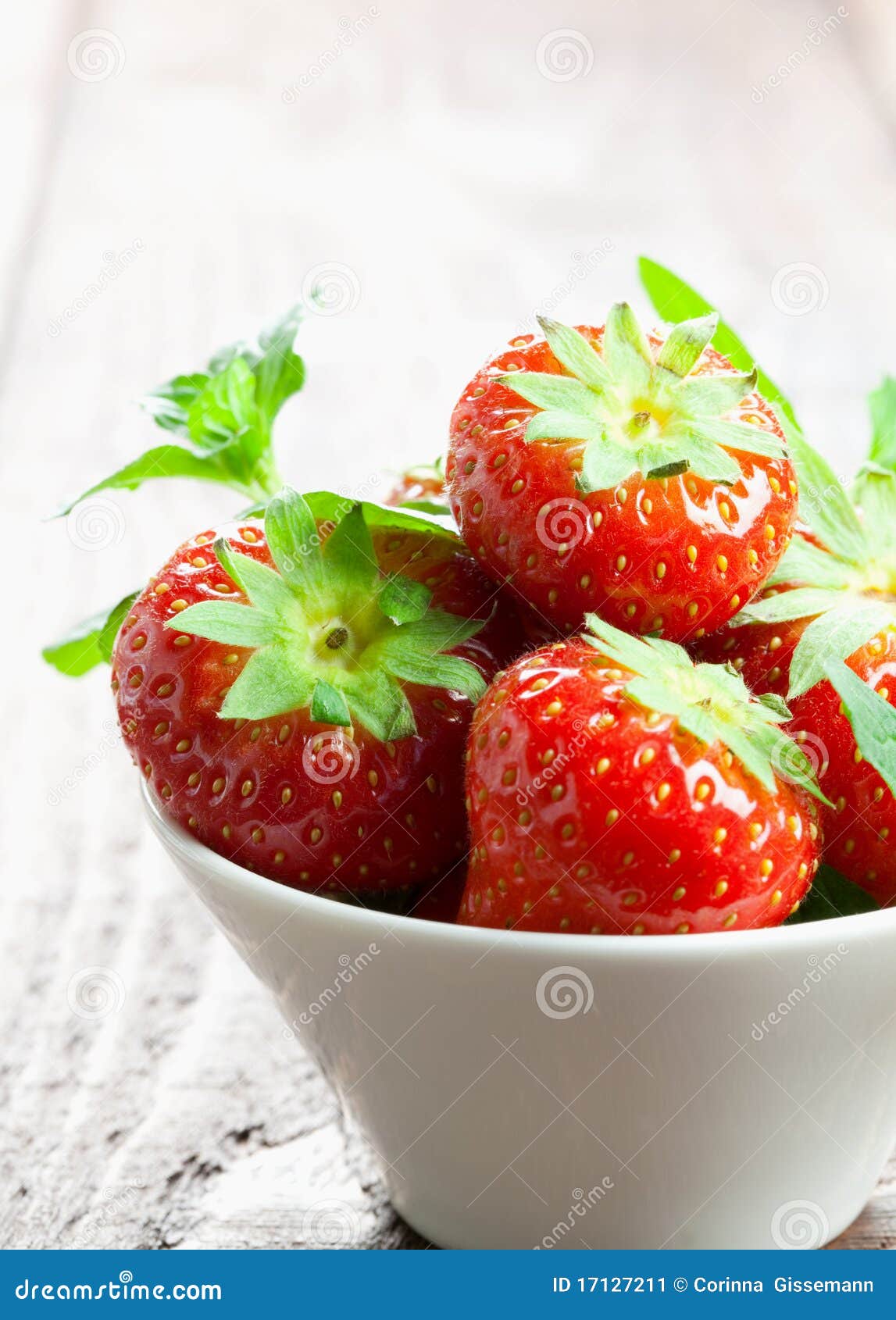 Strawberries in bowl stock image. Image of berry, eating - 17127211