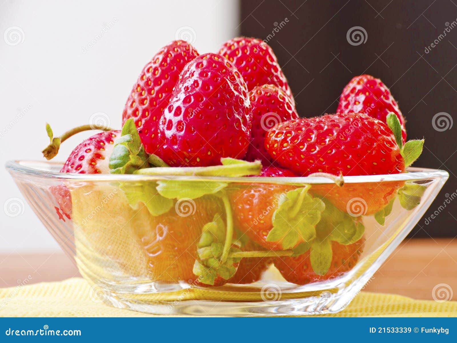 Strawberries in a bowl stock image. Image of style, eating - 21533339