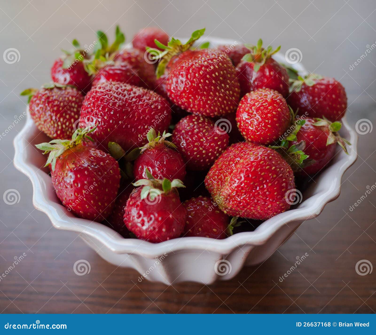 Strawberries in a Bowl stock photo. Image of food, fresh - 26637168
