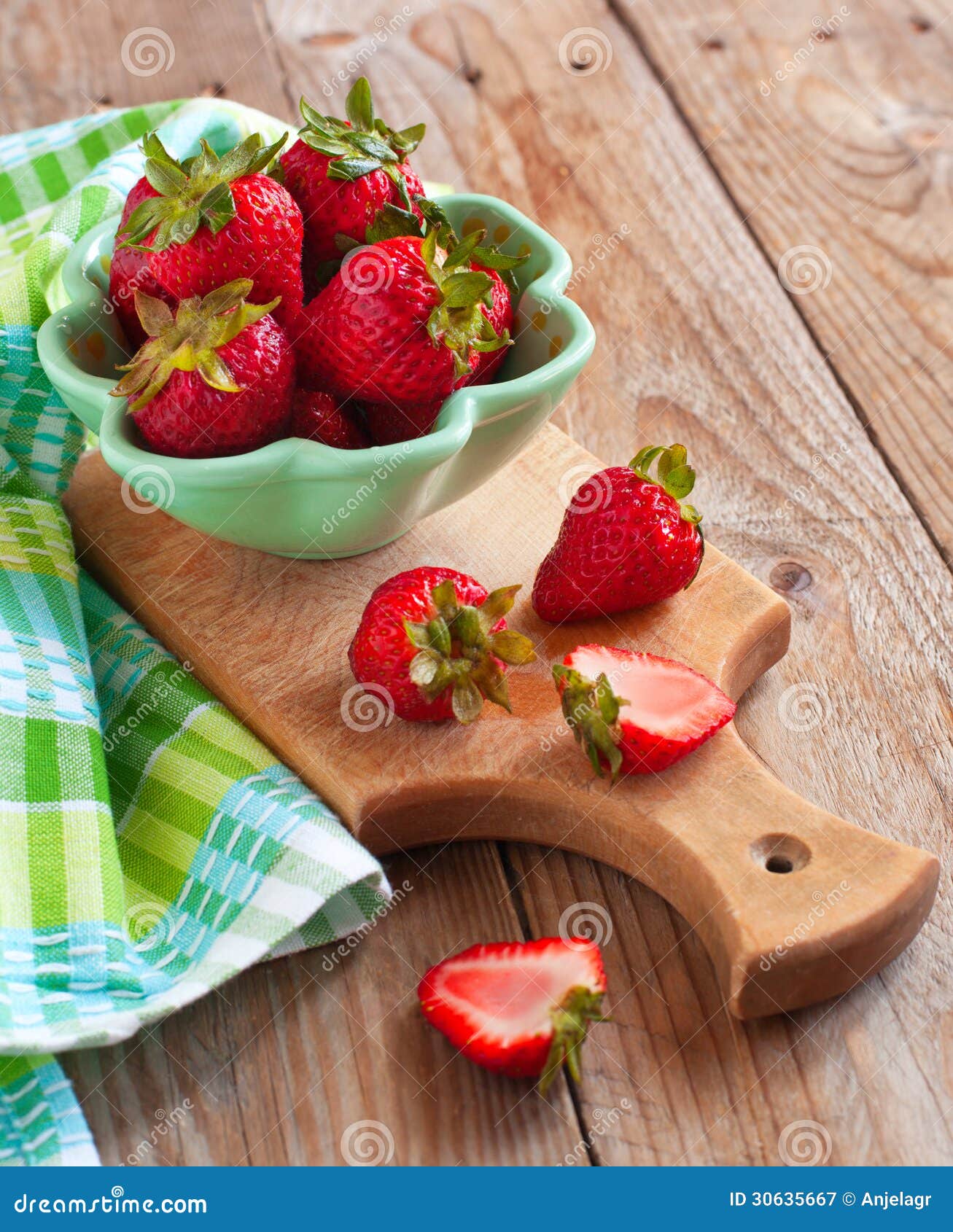 Strawberries in a Bowl stock image. Image of fresh, ripe - 30635667