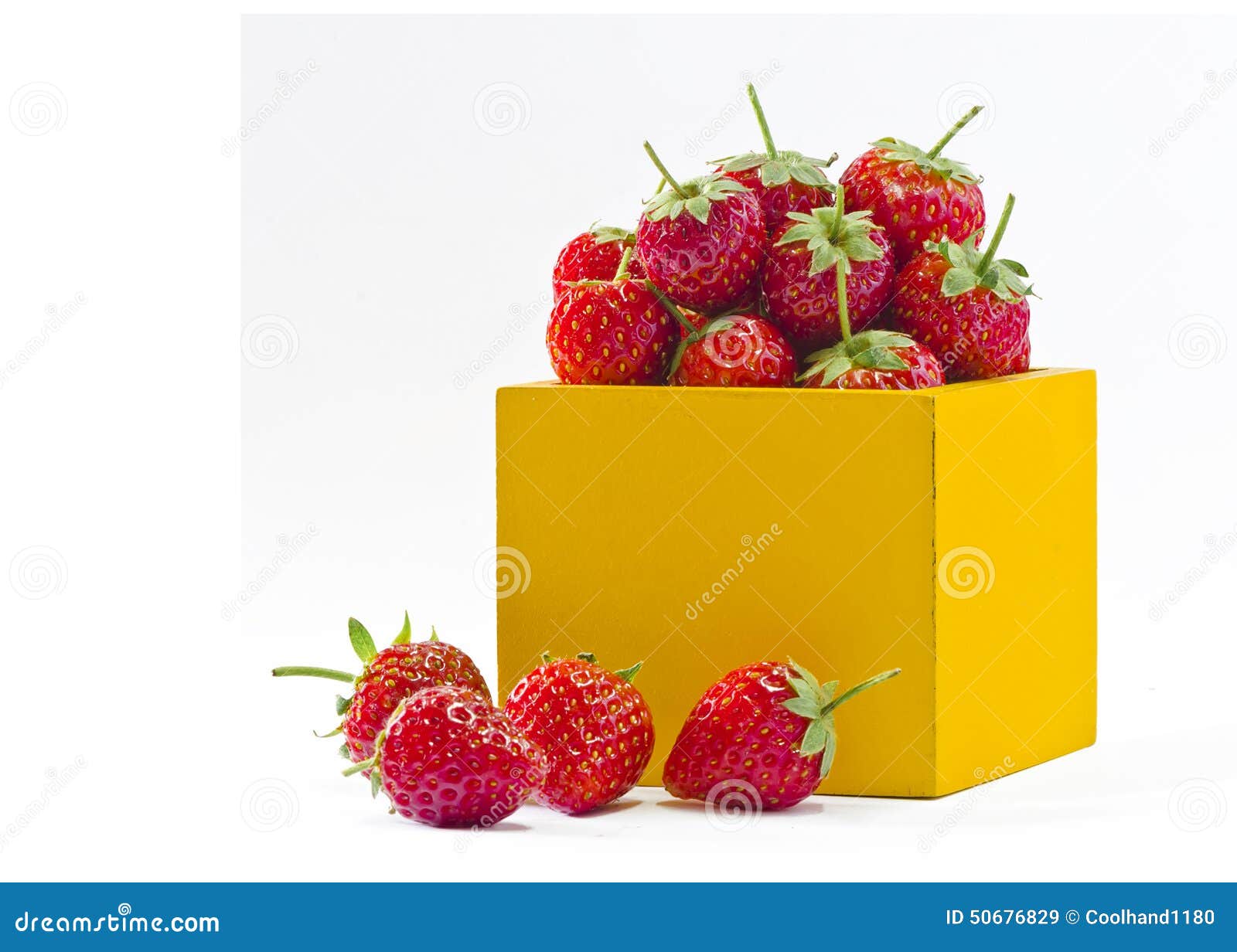 Strawberries in the box stock image. Image of vitamins - 50676829