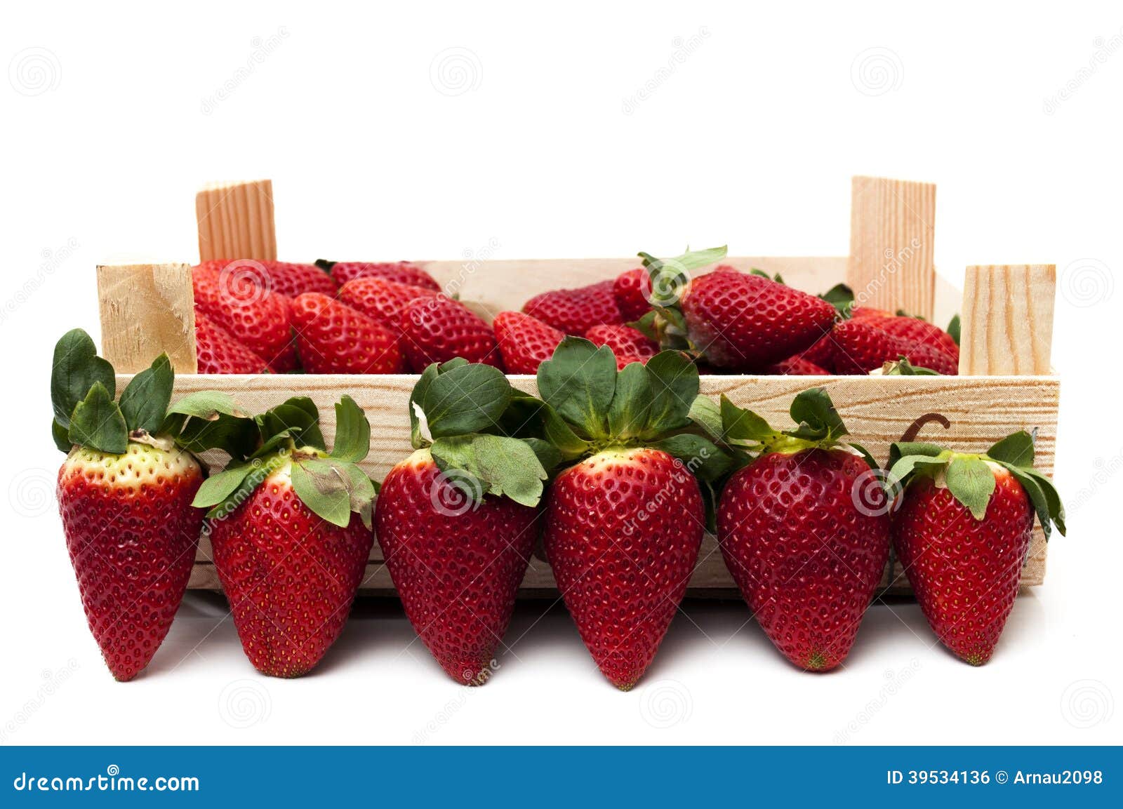 Strawberries box stock photo. Image of healthy, harvested - 39534136