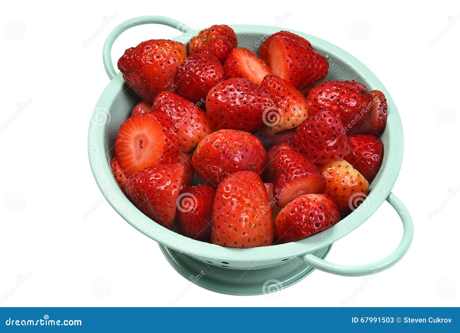 Strawberries in Colander stock image. Image of berry - 67991503