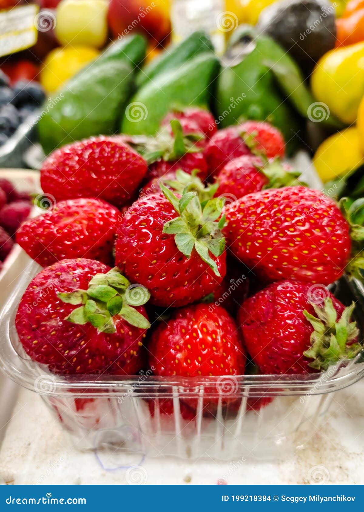 Strawberries are on the Counter Stock Photo - Image of juicy, close ...