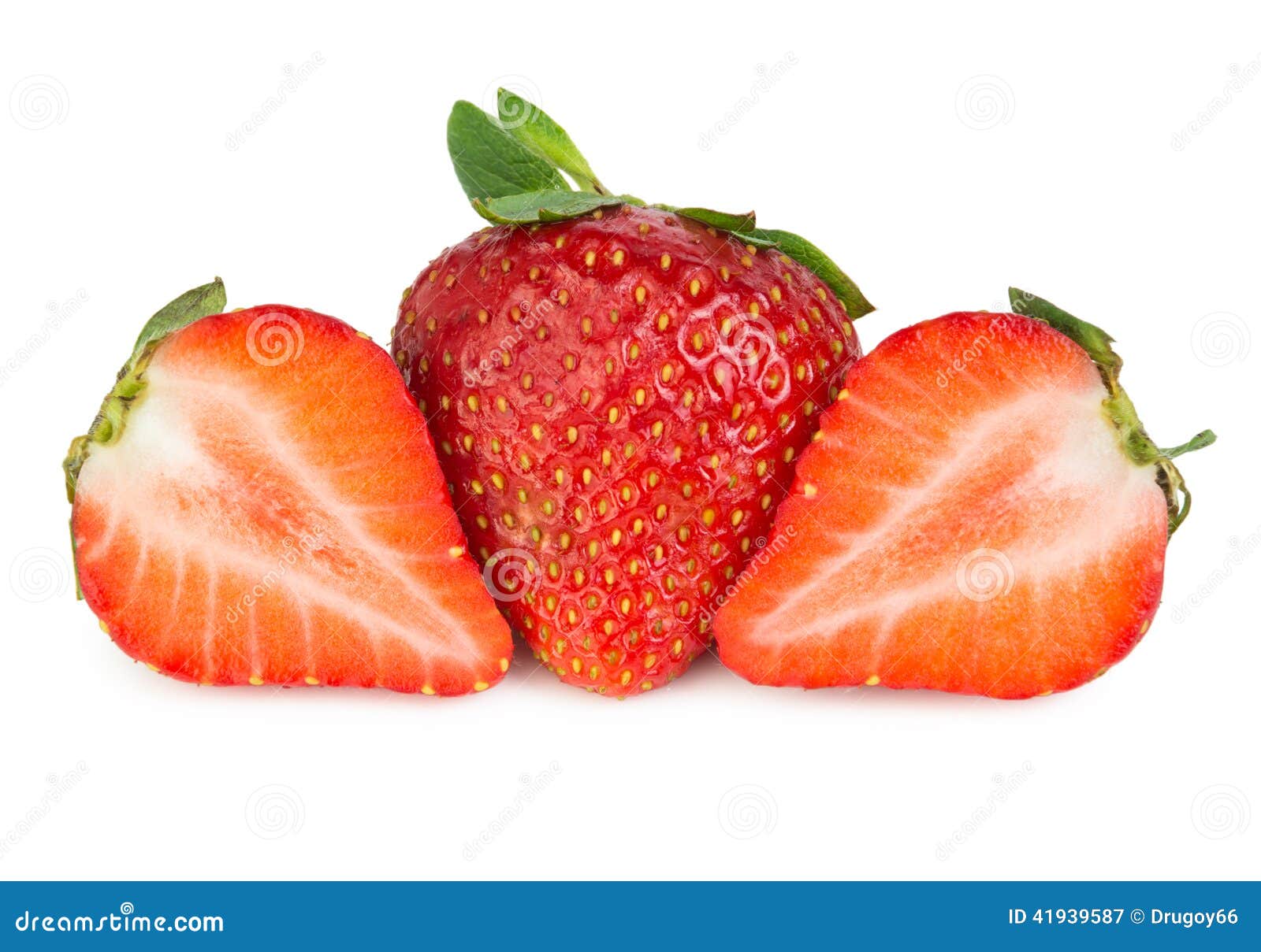 Strawberries Cut into Pieces Stock Image - Image of close, group: 41939587