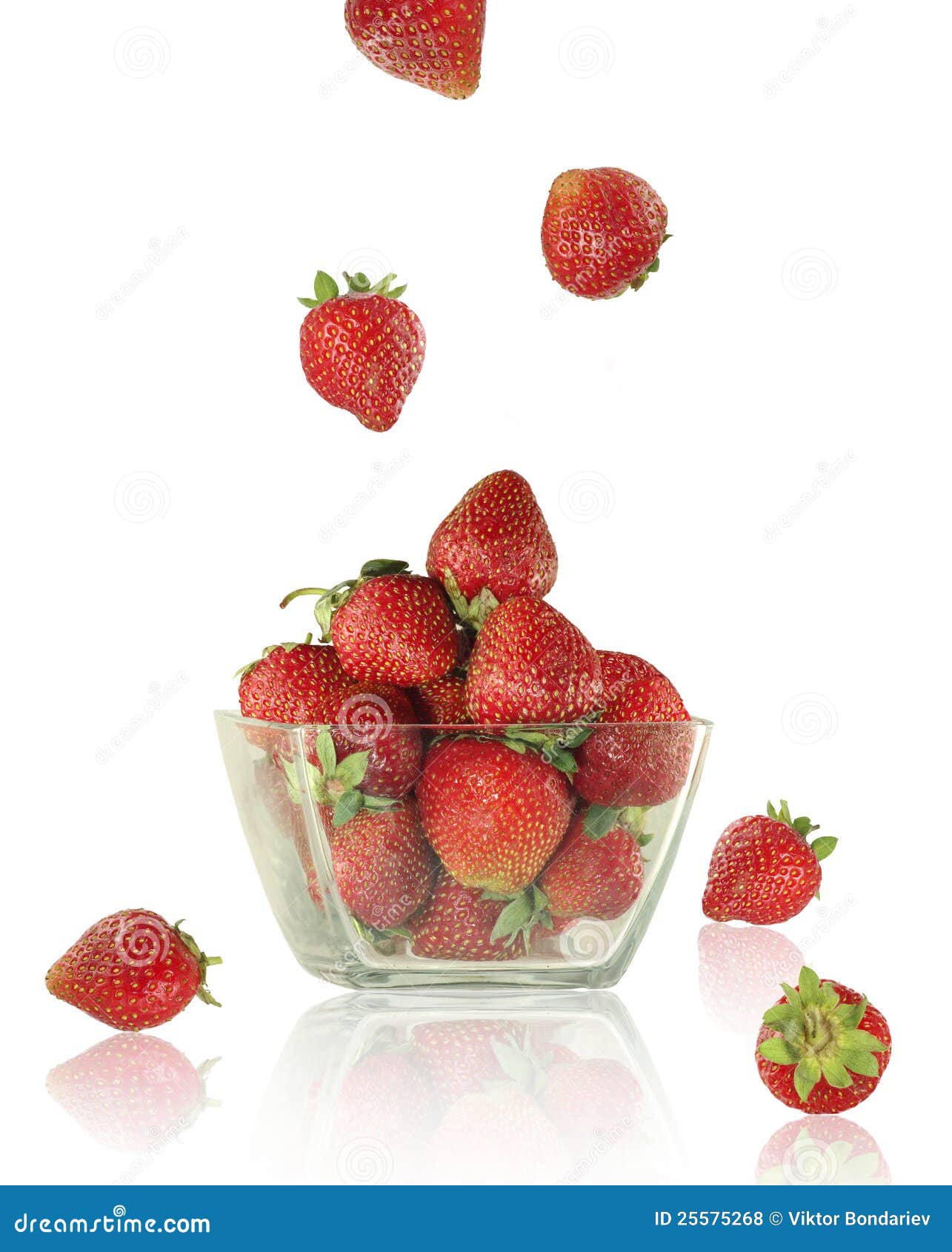 Strawberries falling stock photo. Image of bright, ingredient - 25575268