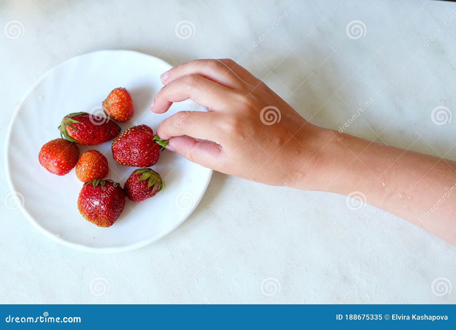 Strawberries in hands stock image. Image of nature, delicious - 188675335