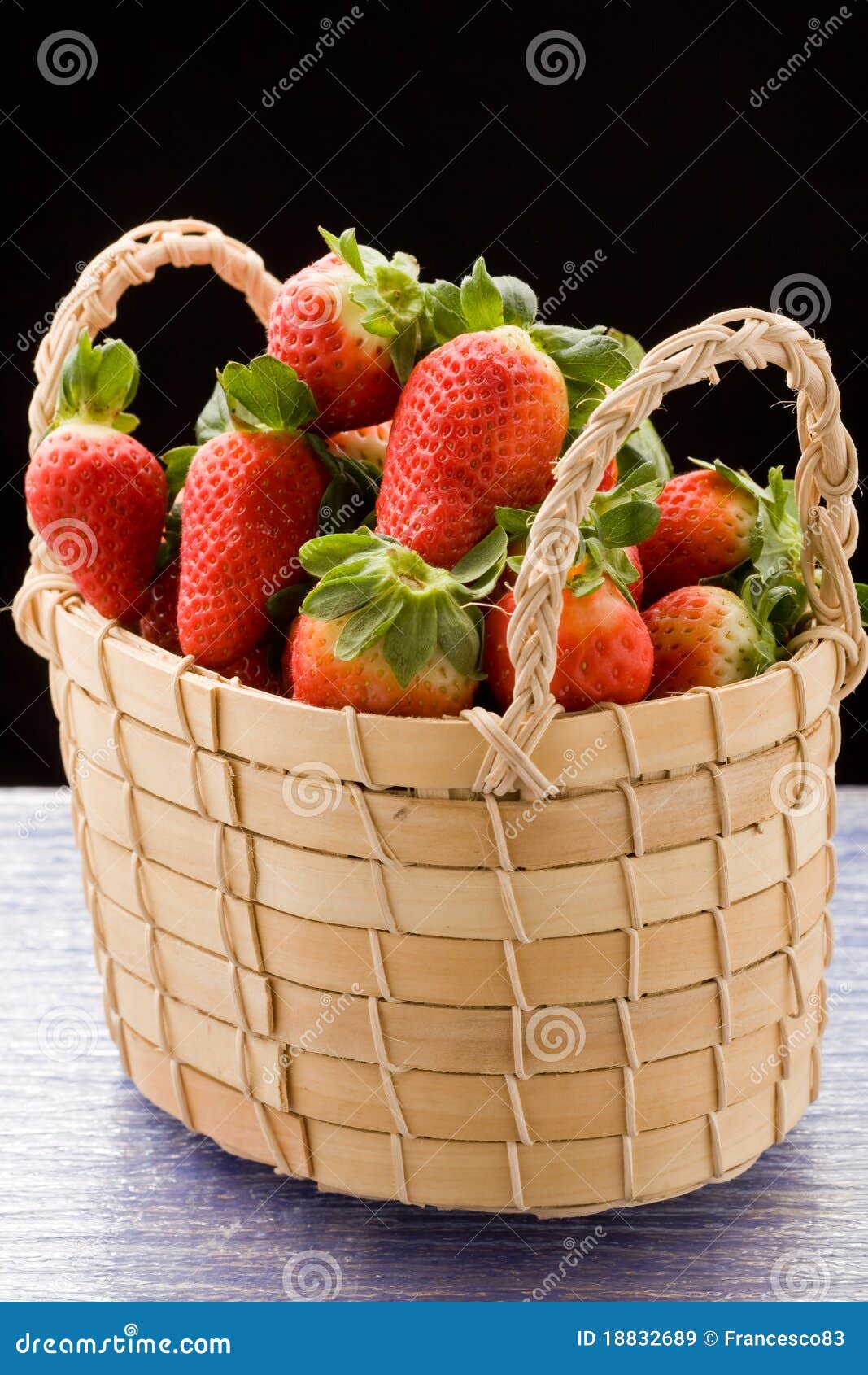 Strawberries Inside a Basket Stock Image - Image of strawberries ...