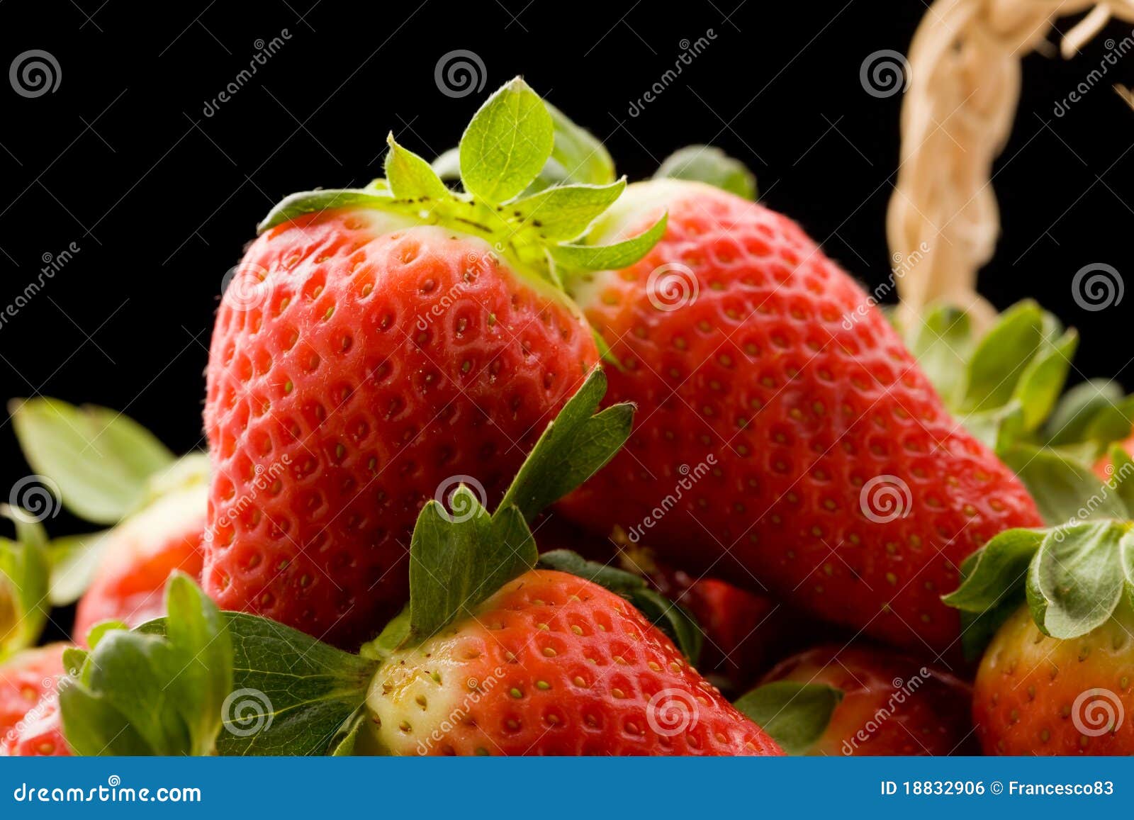 Strawberries Inside a Basket Stock Photo - Image of vitamin, strawberry ...