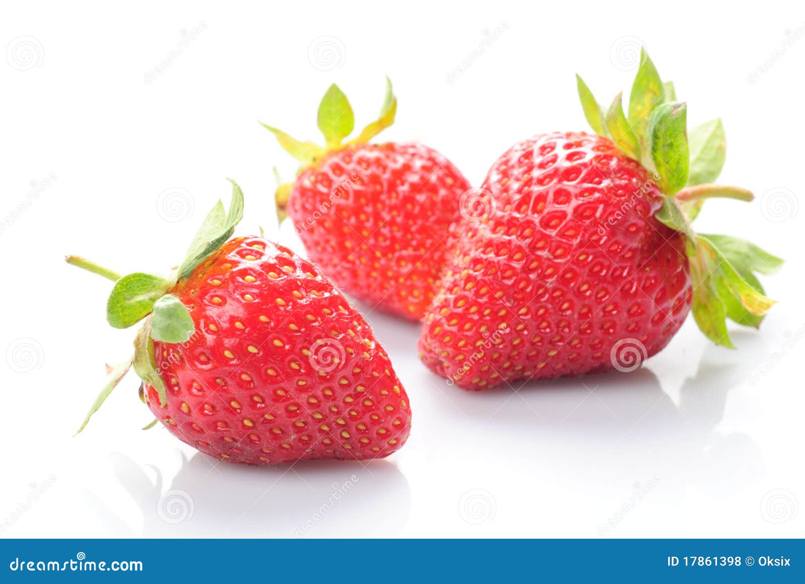 Strawberries isolated stock photo. Image of strawberries - 17861398