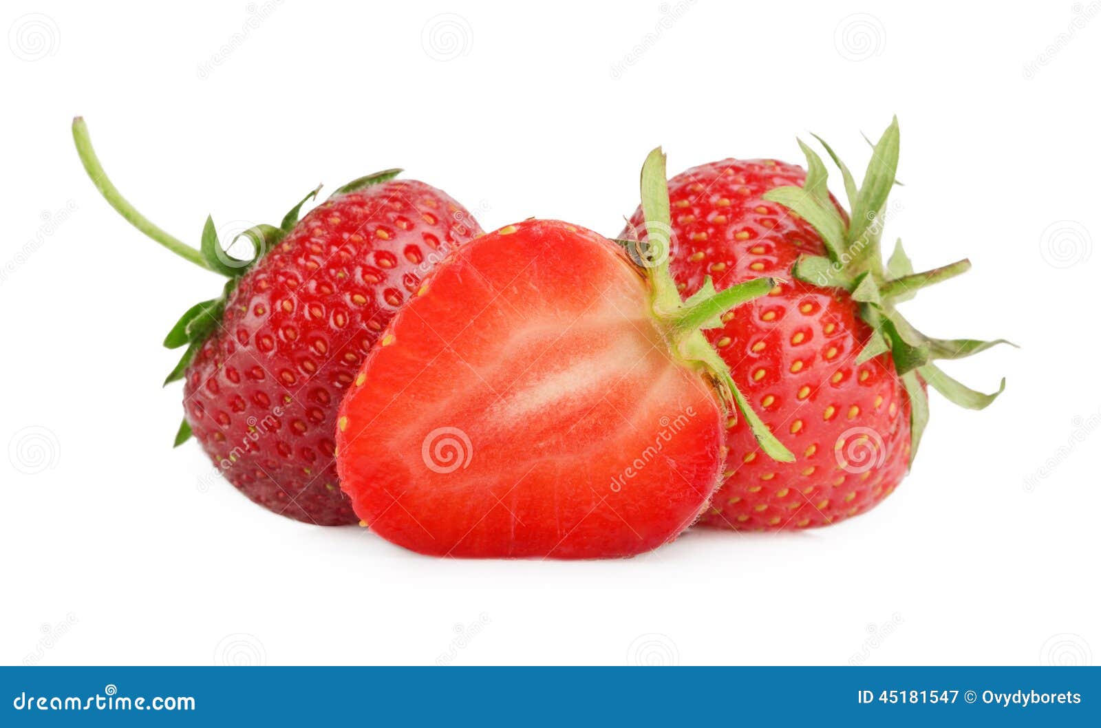 Strawberries isolated stock image. Image of juicy, isolated - 45181547
