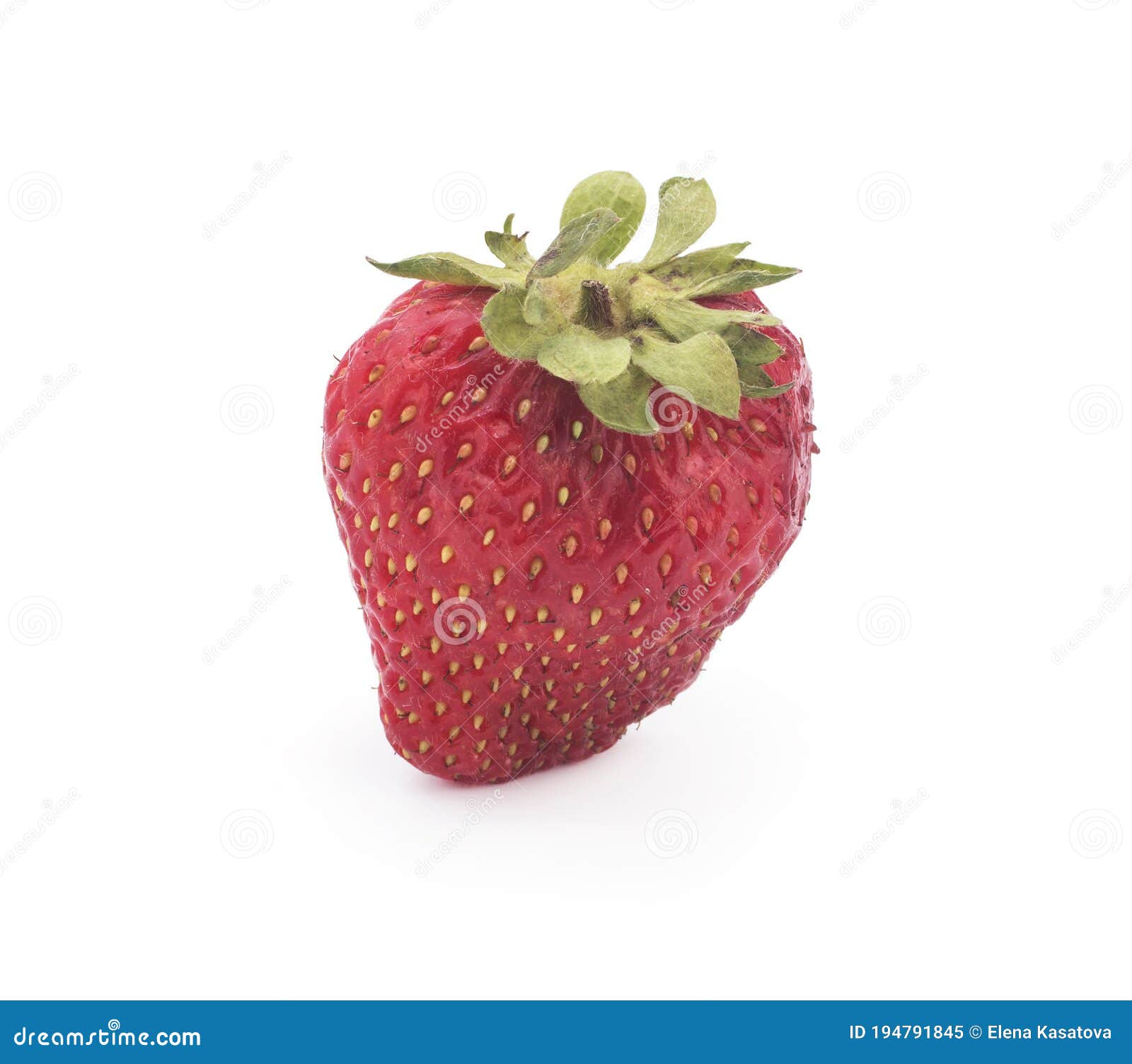 Fresh Strawberries Isolated on White Background Stock Image - Image of ...