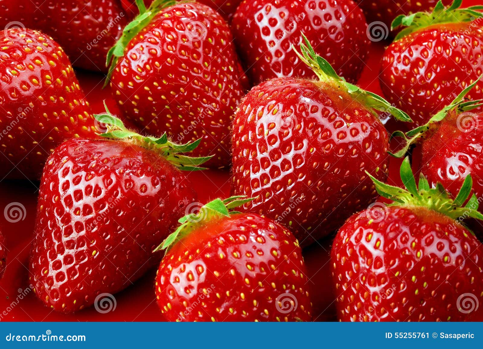Strawberries macro shot stock image. Image of strawberry - 55255761