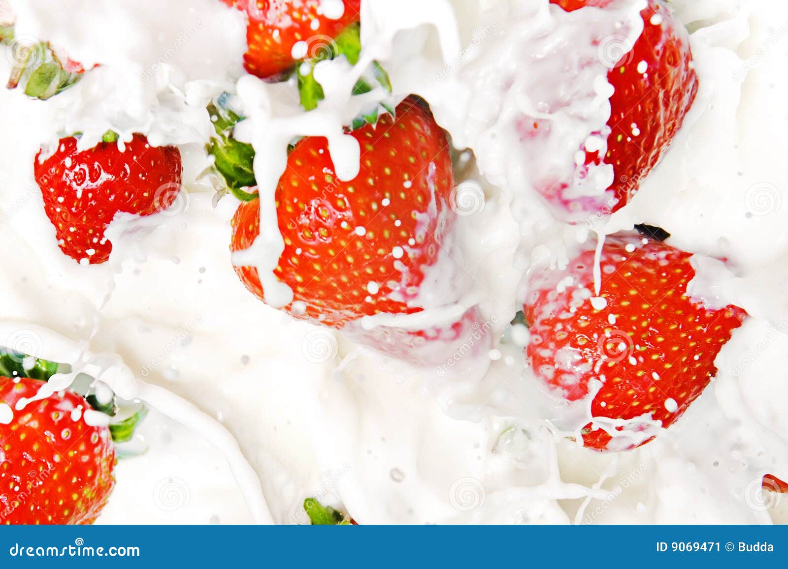 Strawberries & milk stock image. Image of eating, colorful - 9069471