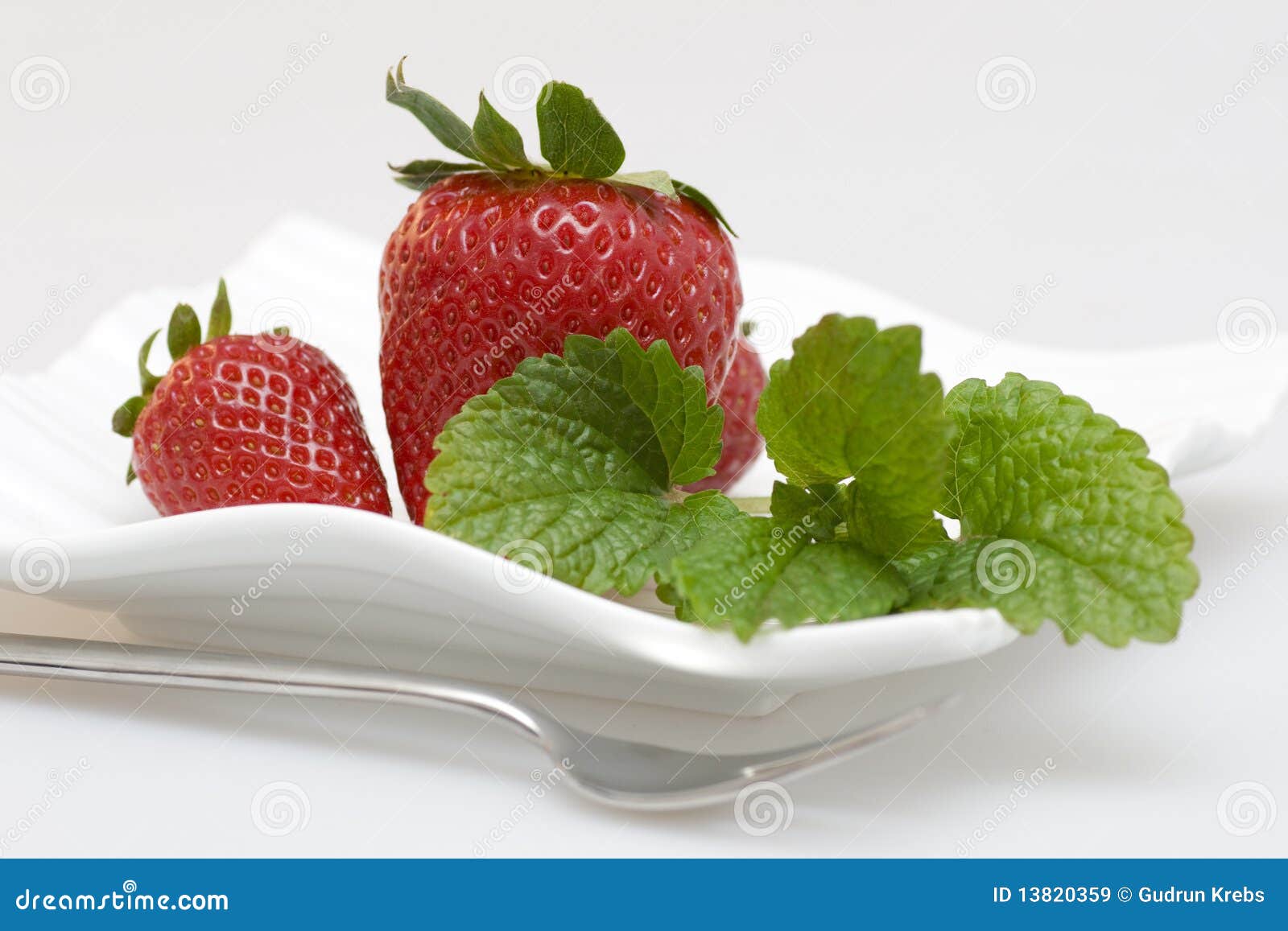 Strawberries on plate stock image. Image of healthy, descriptive - 13820359