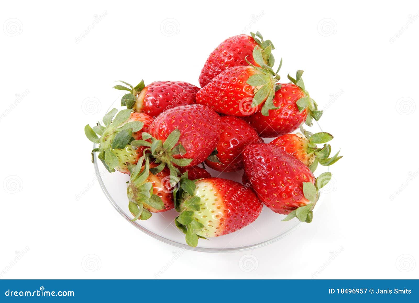 Strawberries on plate.. stock image. Image of plate, freshness - 18496957