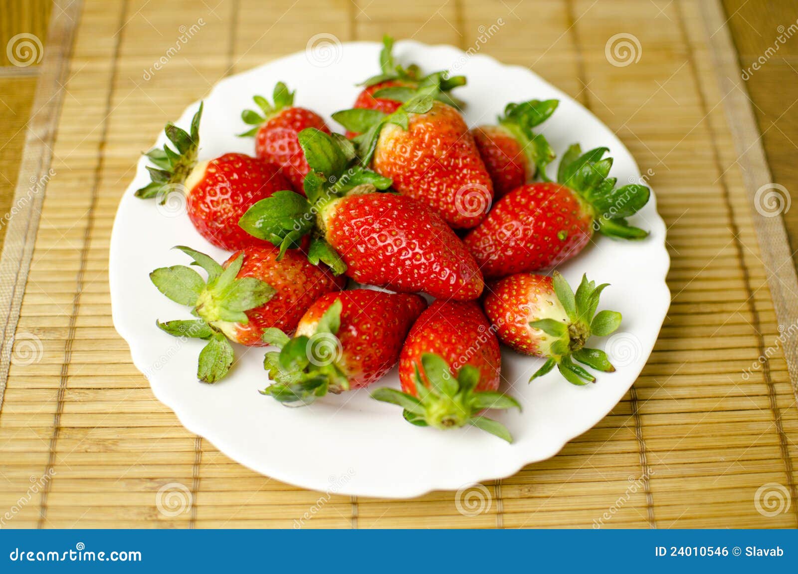Strawberries on a plate stock photo. Image of drink, vegetarian - 24010546