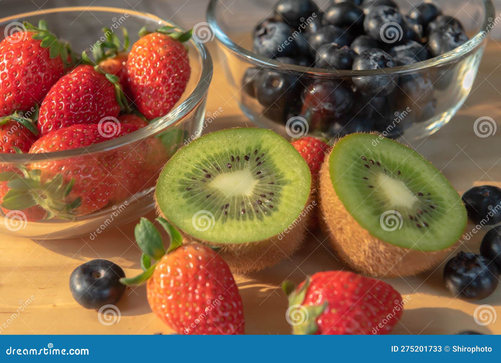 Strawberries and Raspberry on the Table Stock Image - Image of white ...