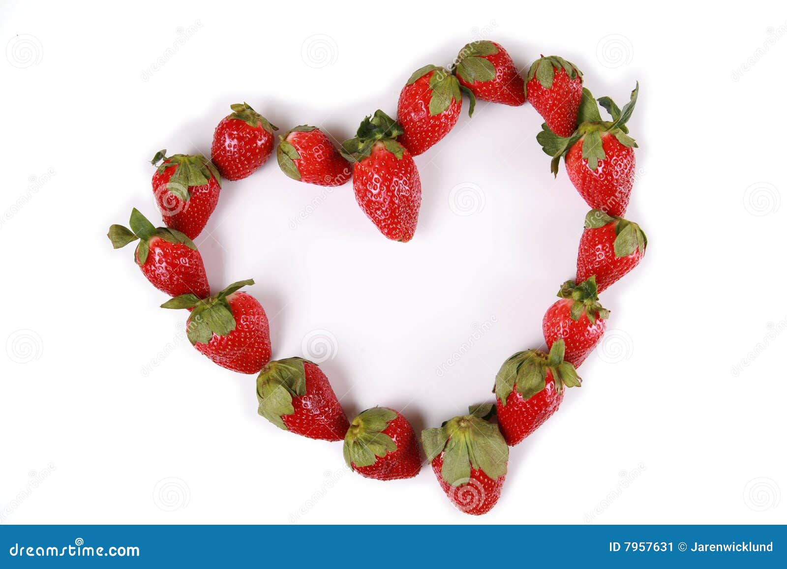 Strawberries in the Shape of a Heart Stock Image - Image of heart ...