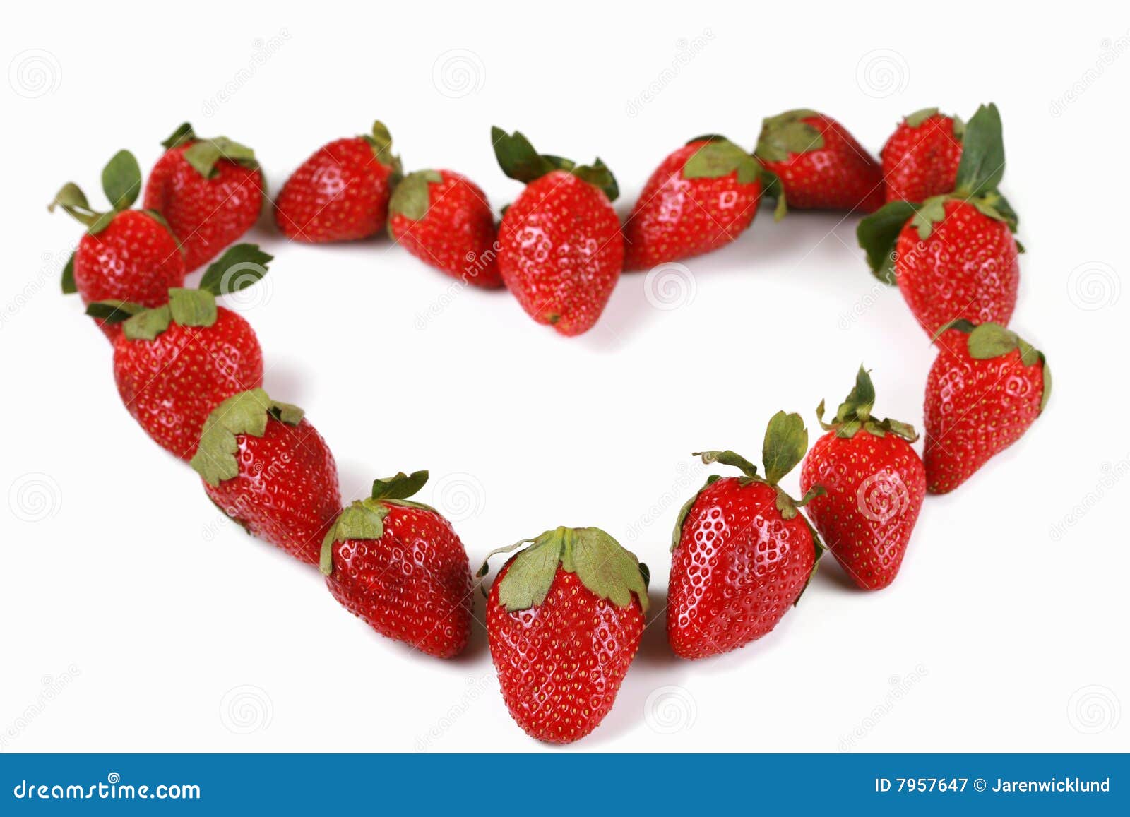 Strawberries in the Shape of a Heart Stock Image - Image of nature ...