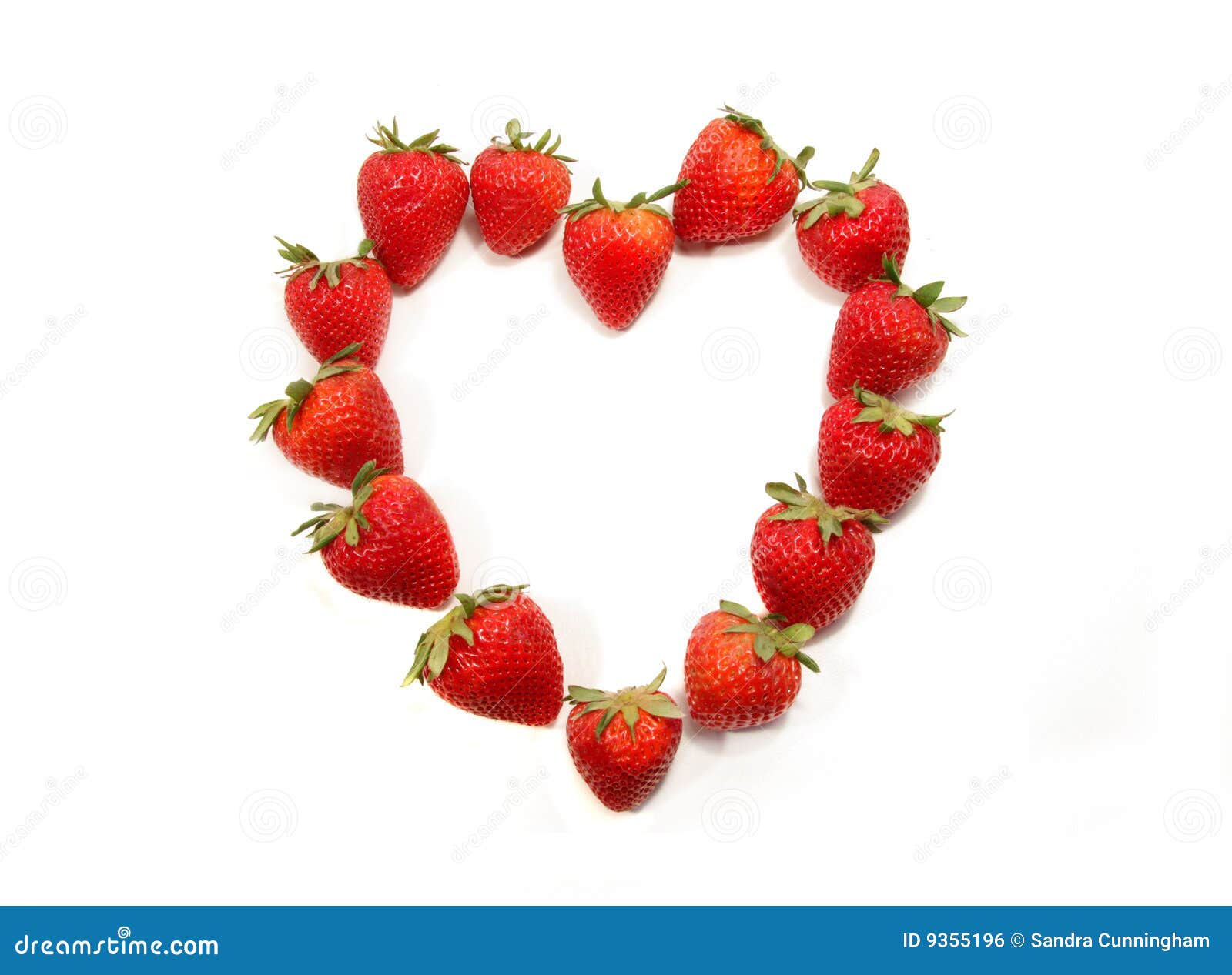 Strawberries Shaped To Form a Heart on White Stock Photo - Image of ...