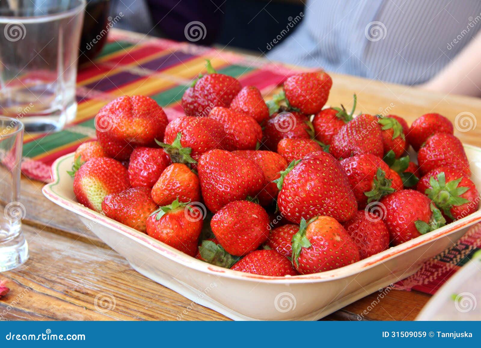 Strawberries on the table stock image. Image of aroma - 31509059