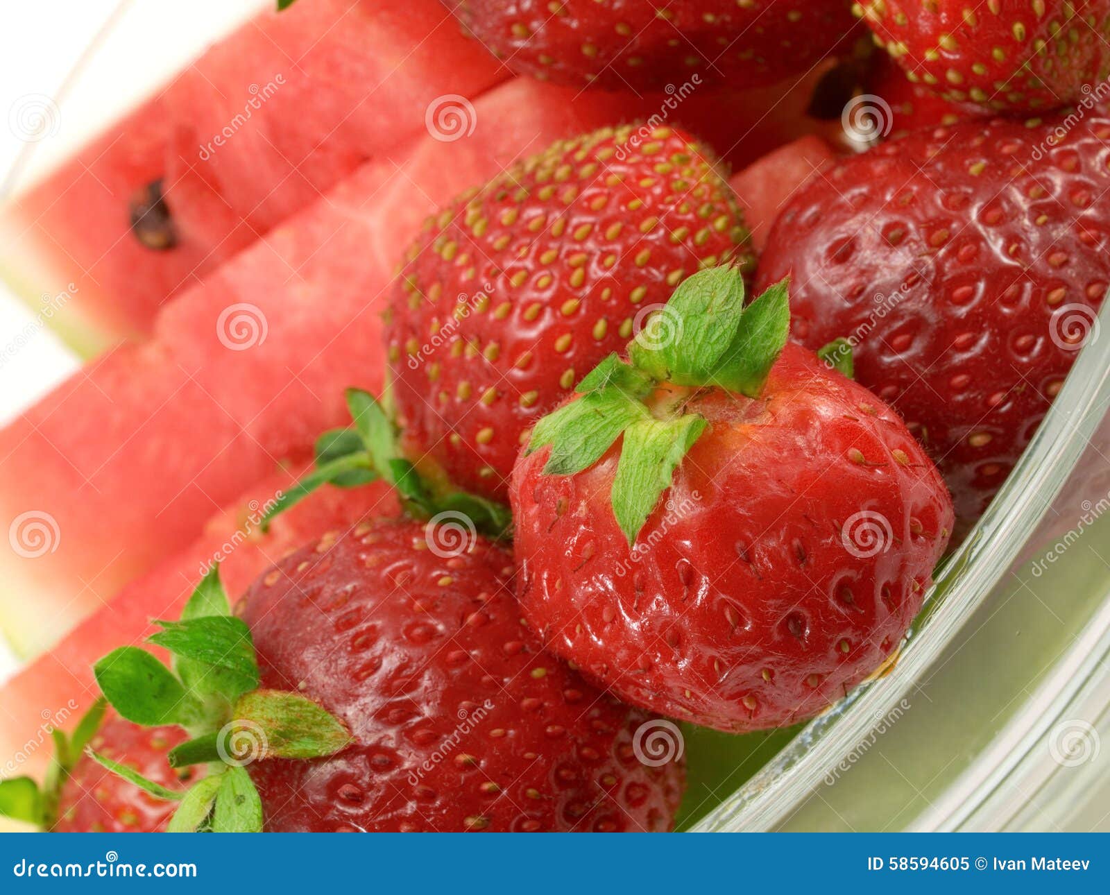 Strawberries and Watermelon Stock Image - Image of watermelon ...
