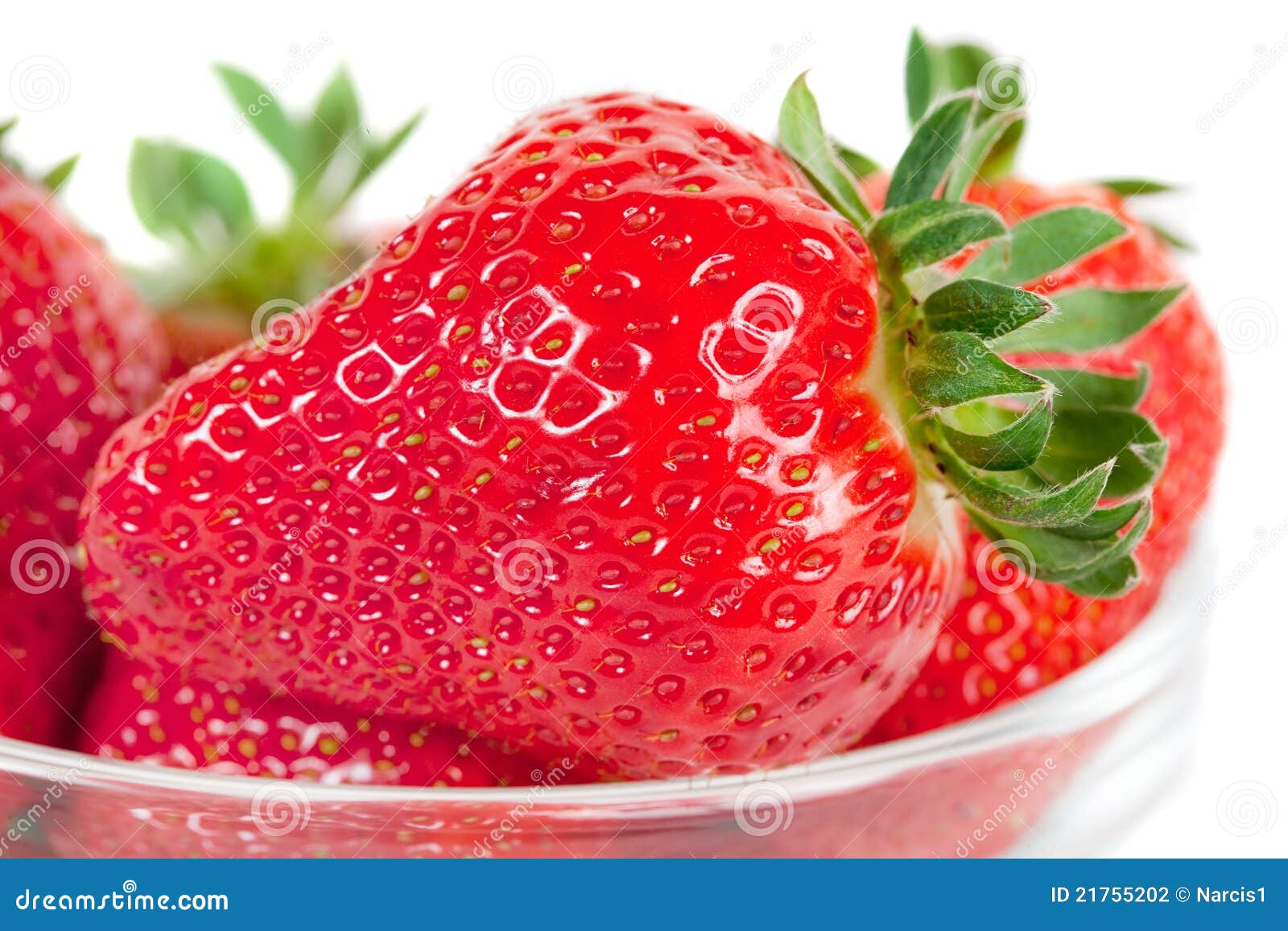 Strawberries on white stock photo. Image of segment, fresh - 21755202