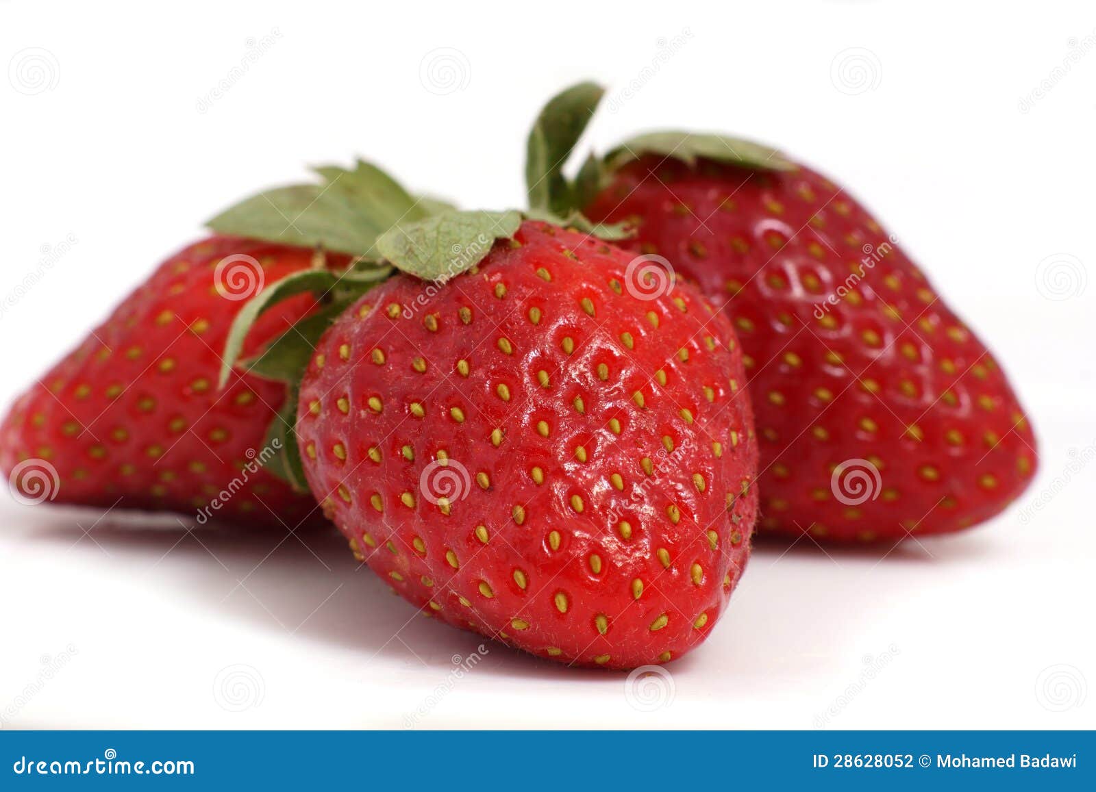 Strawberries on white stock photo. Image of group, eating - 28628052