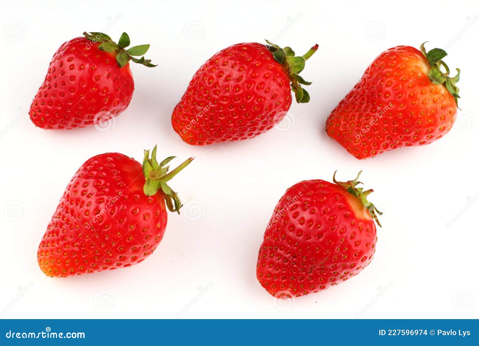 Strawberries on a White Background Stock Photo - Image of fruit ...