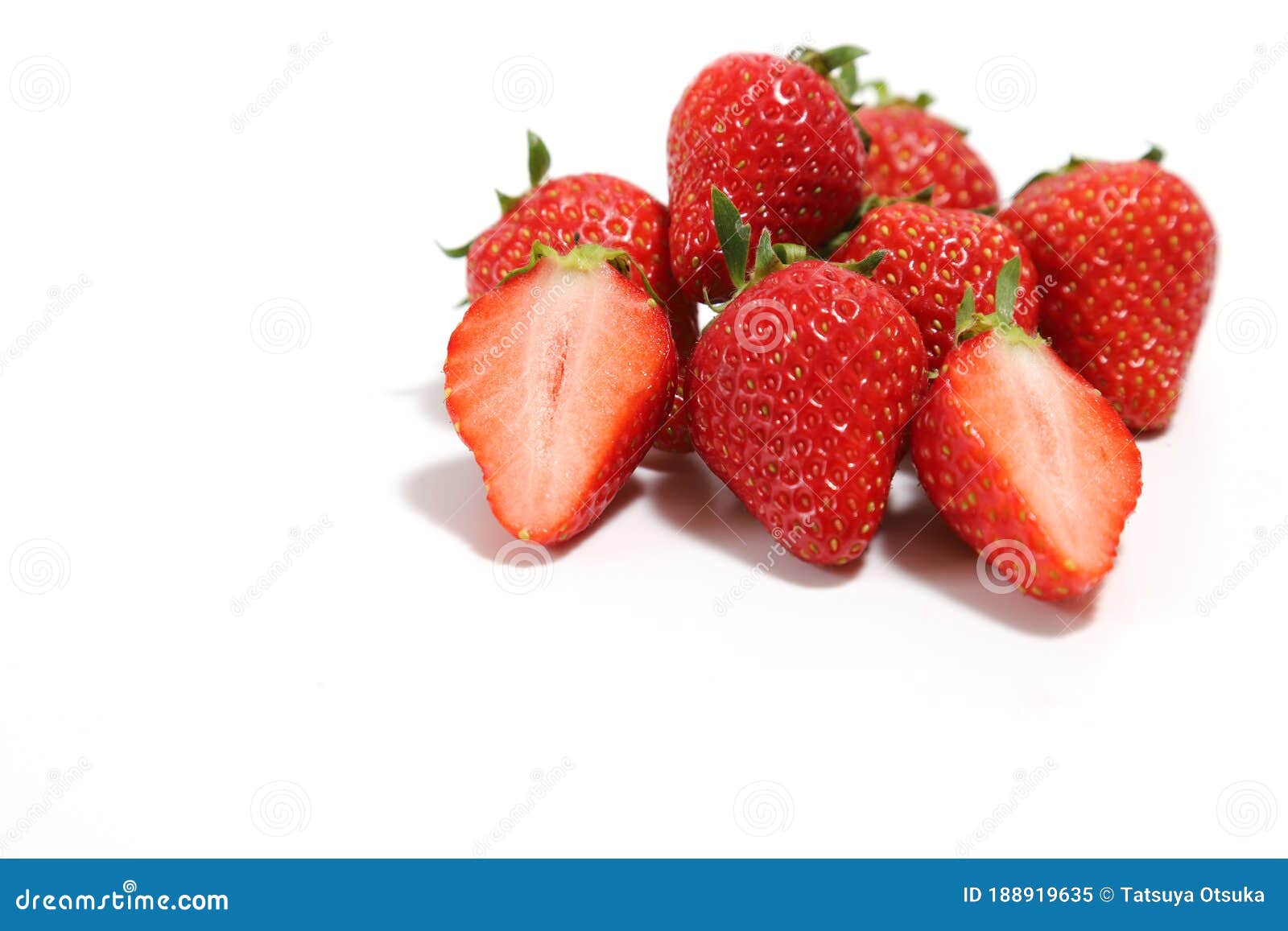 Strawberries in a White Background Stock Image - Image of background ...