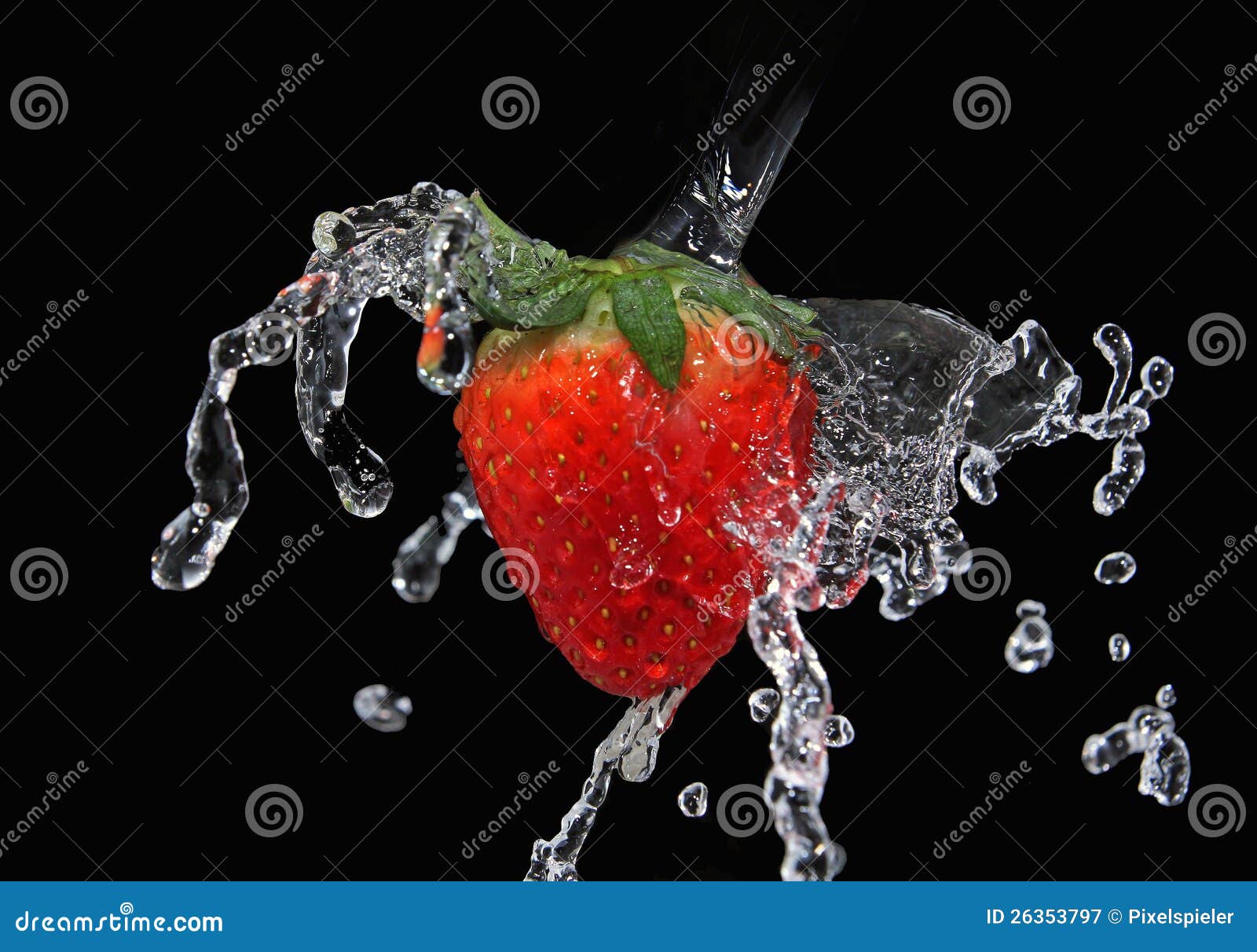 Strawberry stock image. Image of waterdrops, strawberry - 26353797