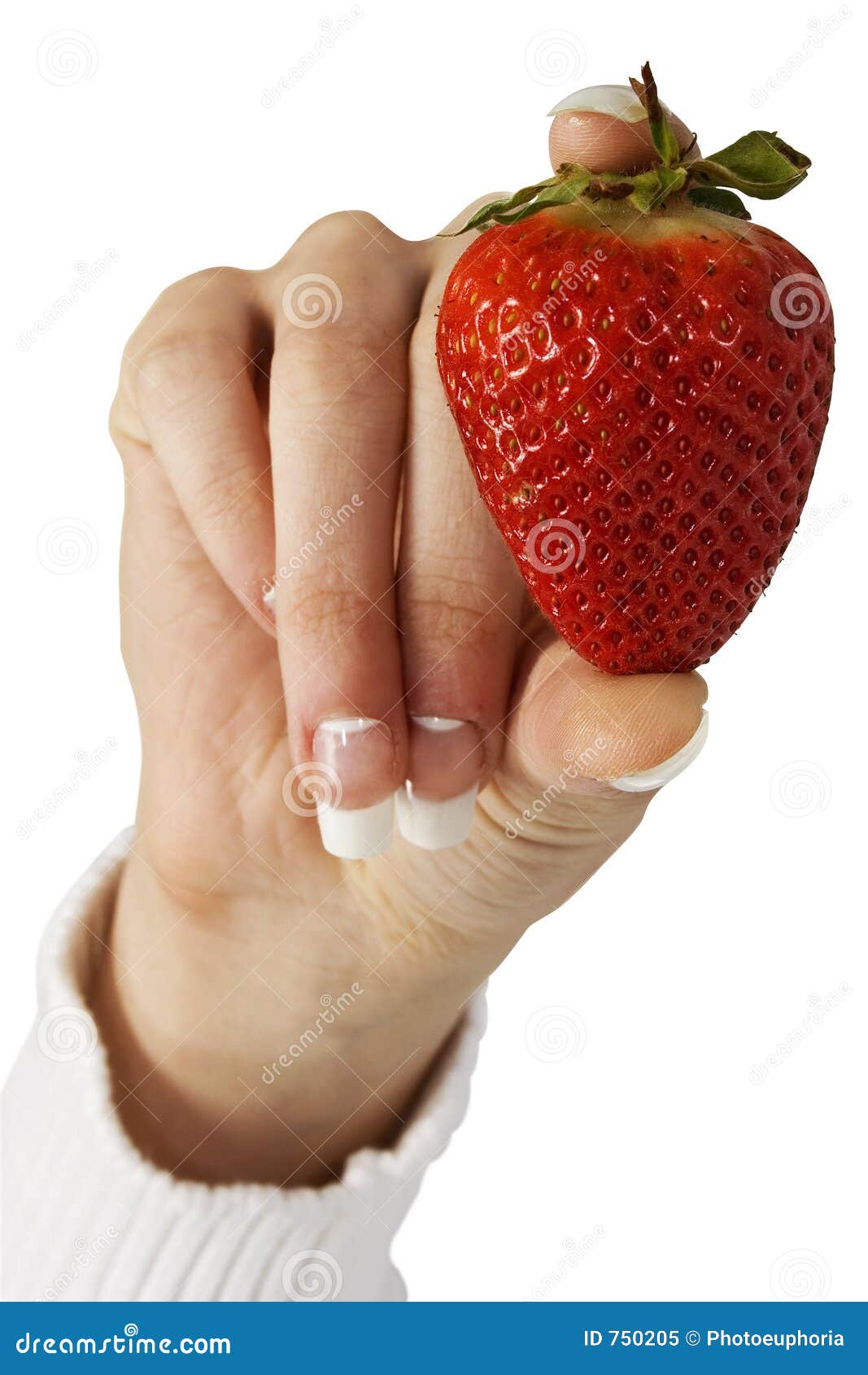 Strawberry stock image. Image of hand, fruit, path, girl - 750205