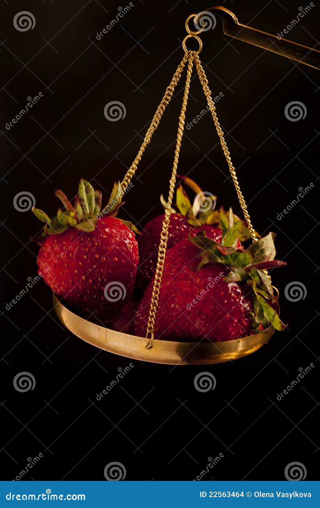 Strawberry on Balance Scale Stock Photo - Image of strawberry, fresh ...