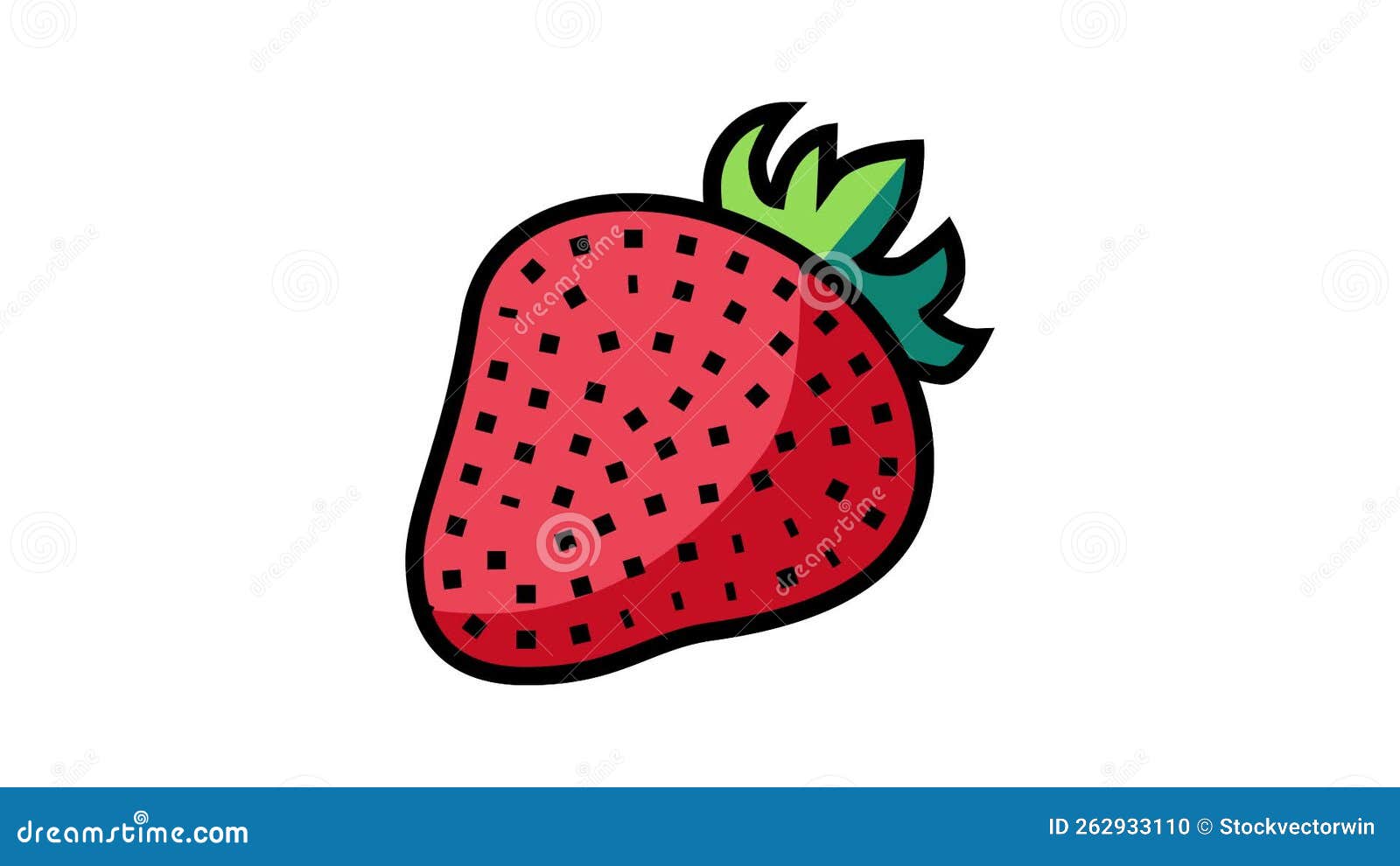 Strawberry Berry Color Icon Animation Stock Footage Video Of Plant Tree 262933110