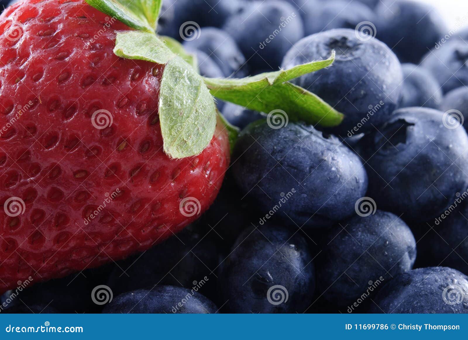 Strawberry and blueberries stock photo. Image of produce - 11699786