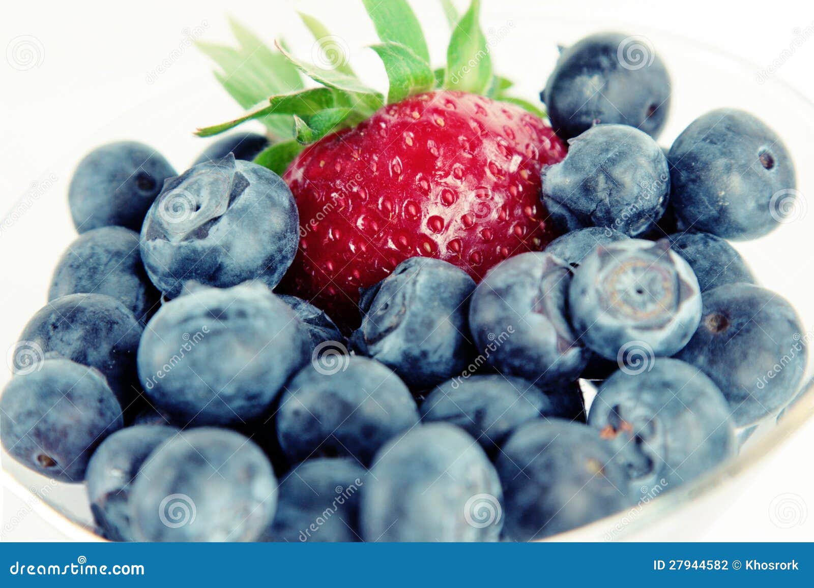 Strawberry and blueberry stock photo. Image of eating - 27944582