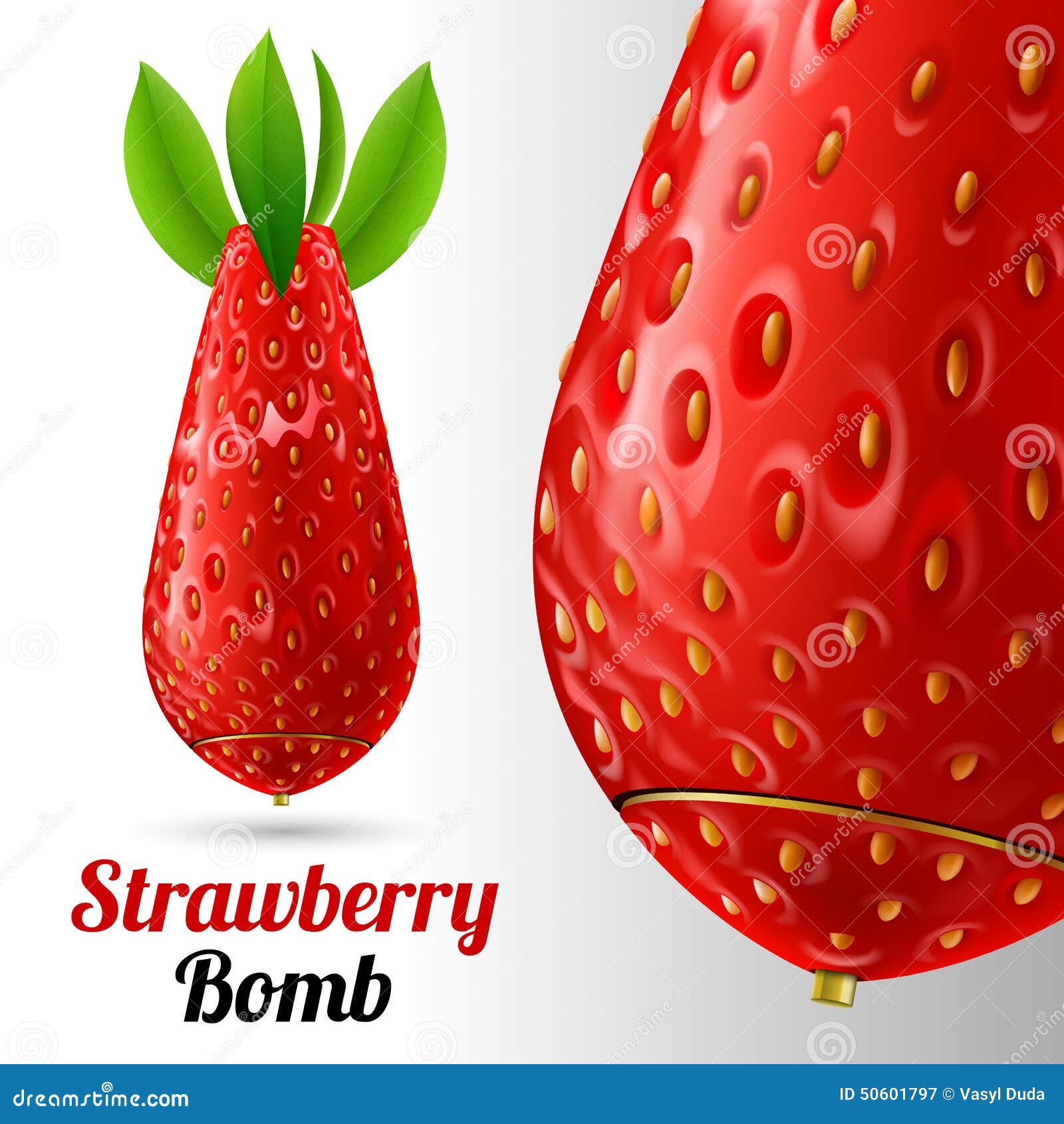 Strawberry bomb stock vector. Illustration of demolition - 50601797