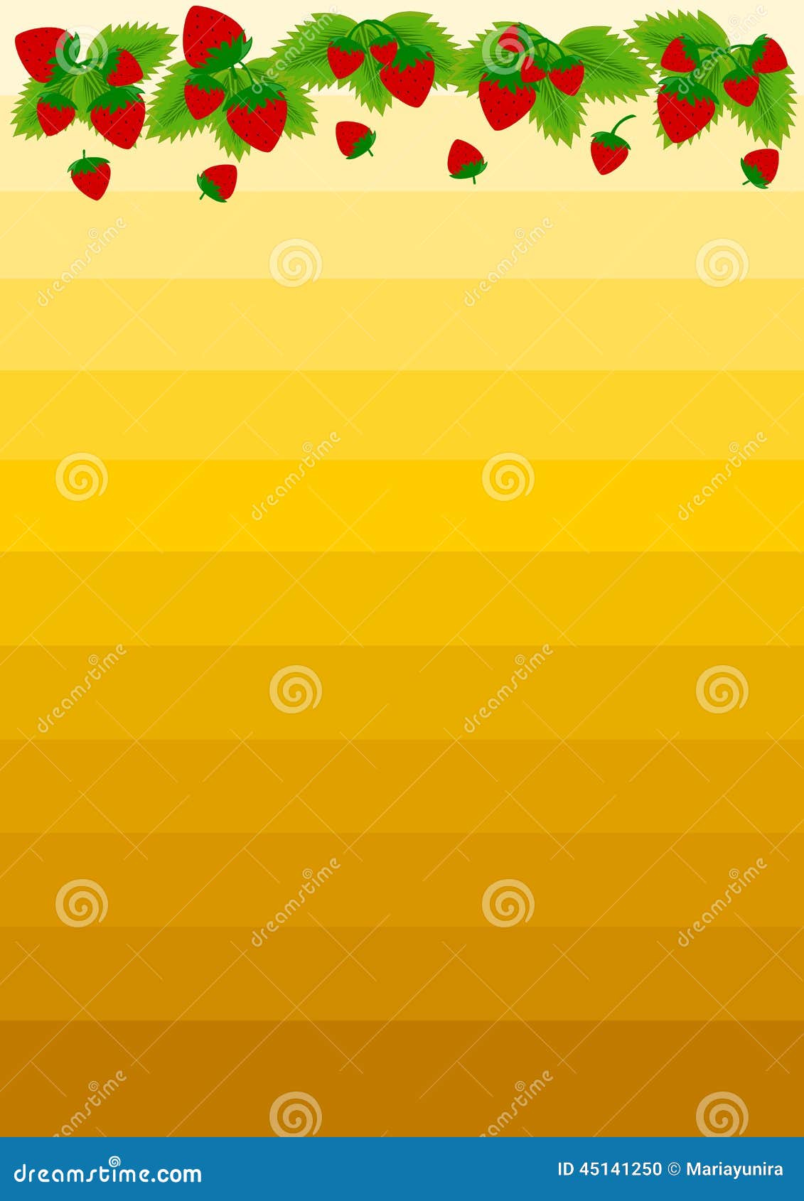 Strawberry Border stock vector. Illustration of card - 45141250