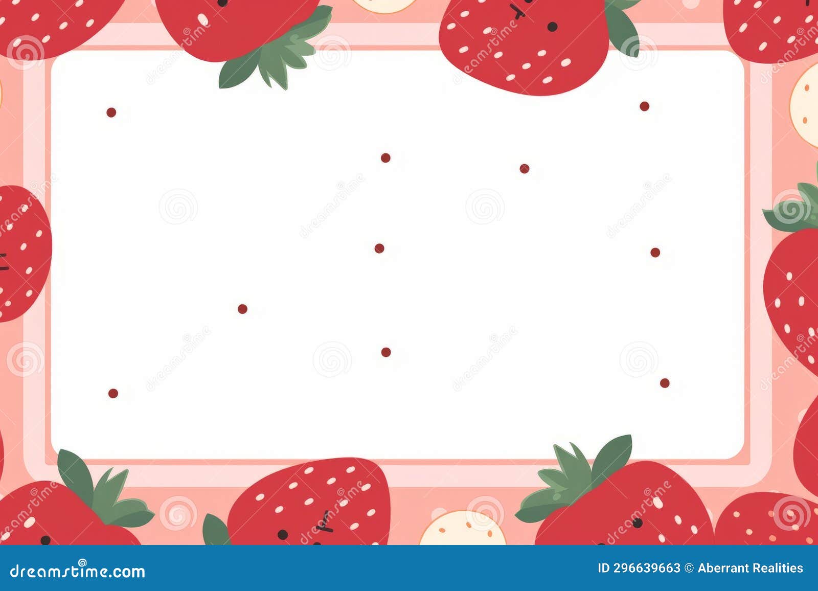 Strawberry Border Vector Illustration | CartoonDealer.com #17320134