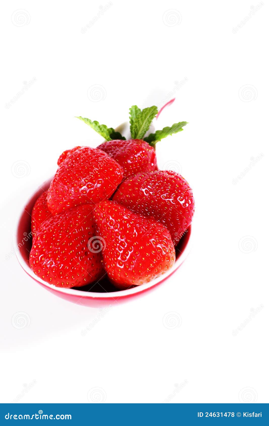 Strawberry in a bowl stock photo. Image of fruits, ripe - 24631478