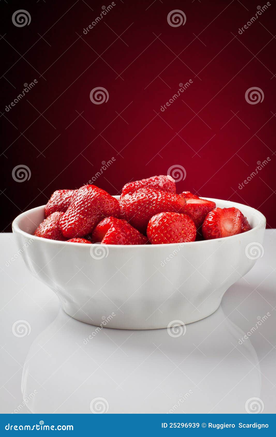 Strawberry in bowl stock image. Image of jelly, food - 25296939