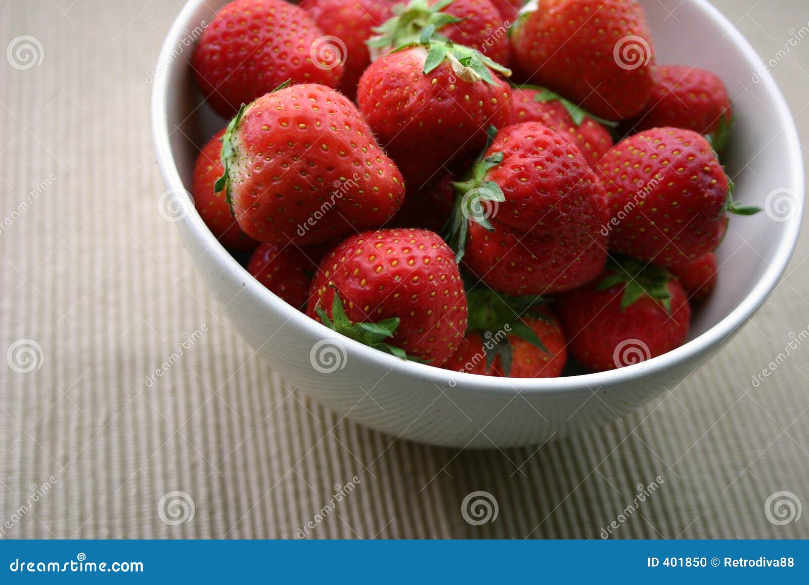 Strawberry Bowl stock photo. Image of health, summer, sweet - 401850