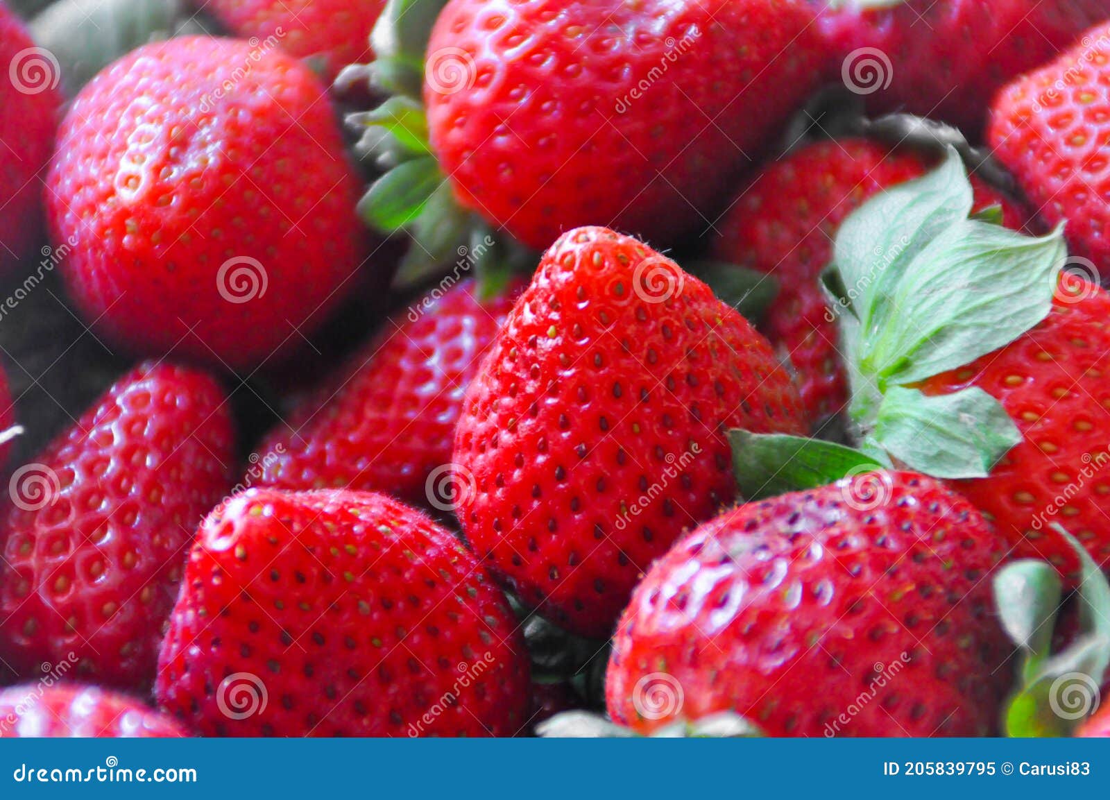 Big box with strawberries stock image. Image of rich - 205839795