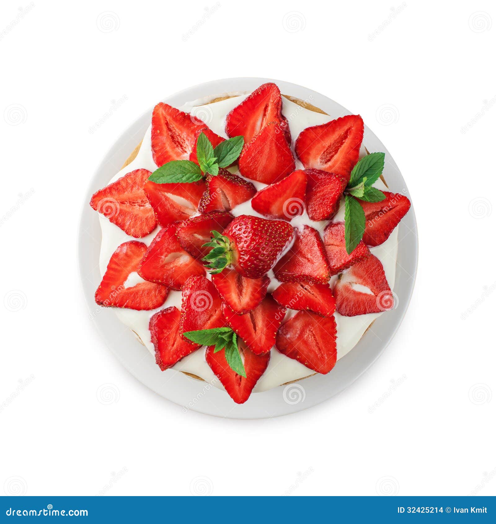 Strawberry stock photo. Image of cake, strawberry, round - 32425214