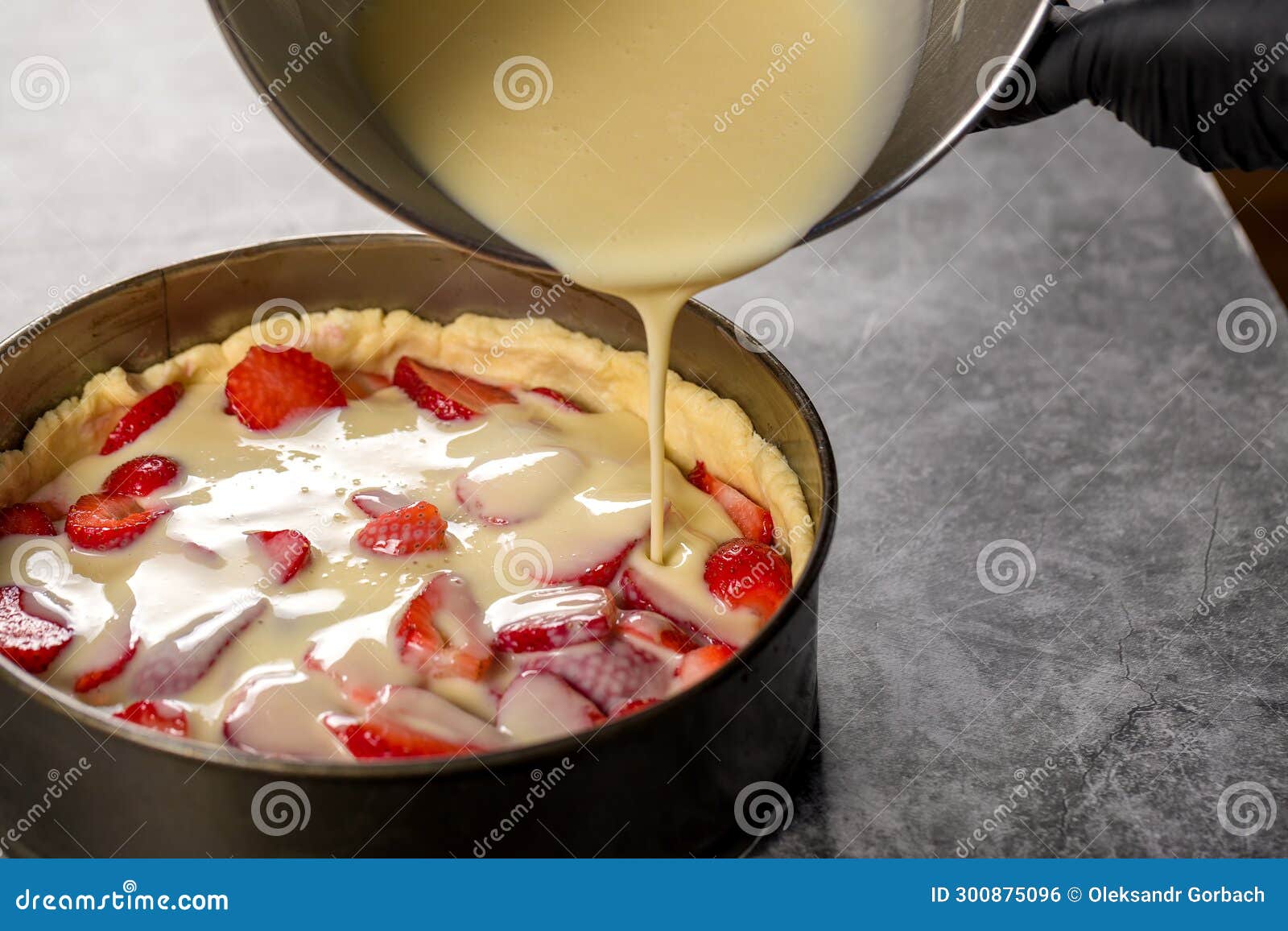 Strawberry Cake. Menu Concept Stock Photo - Image of cake, cream: 300875096
