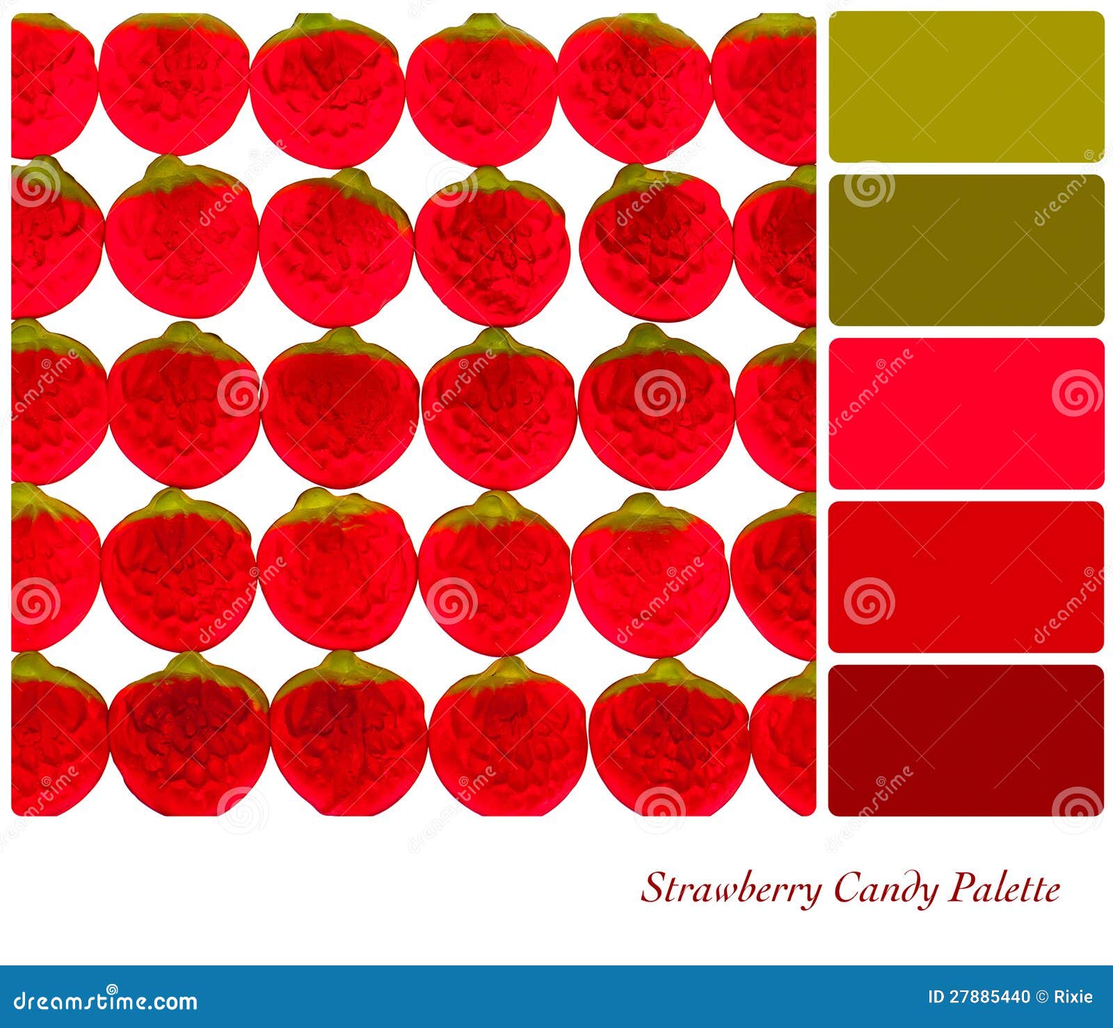 Strawberry candy palette stock illustration. Illustration of color ...